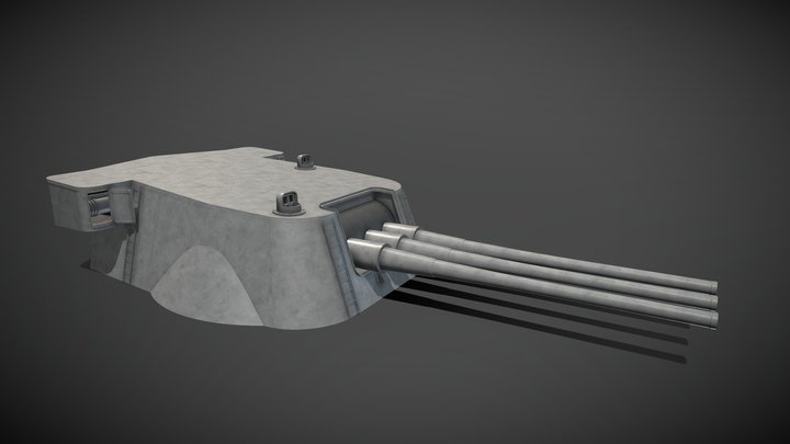 Naval-gun 3D models - Sketchfab