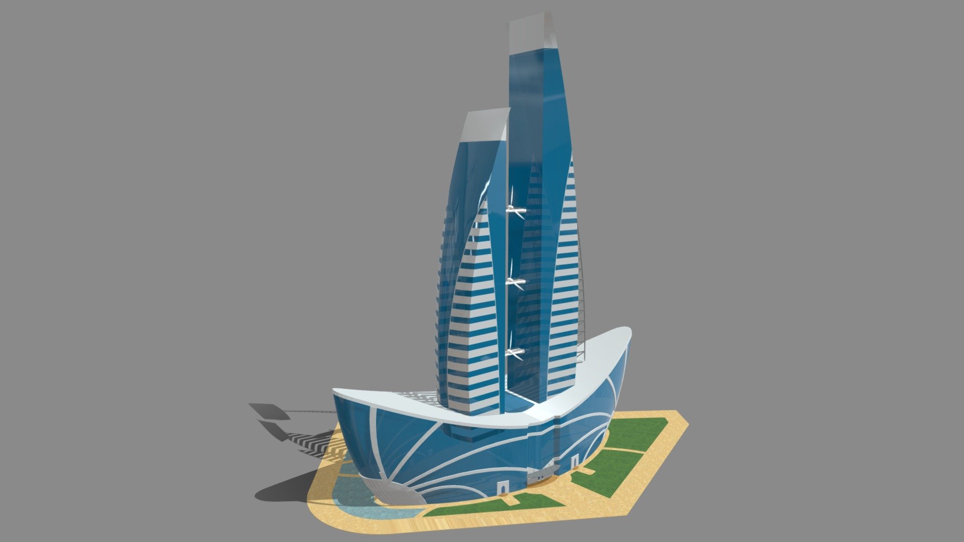 0123 - Boat Skyscraper - 01 - Buy Royalty Free 3D model by Vertex ...