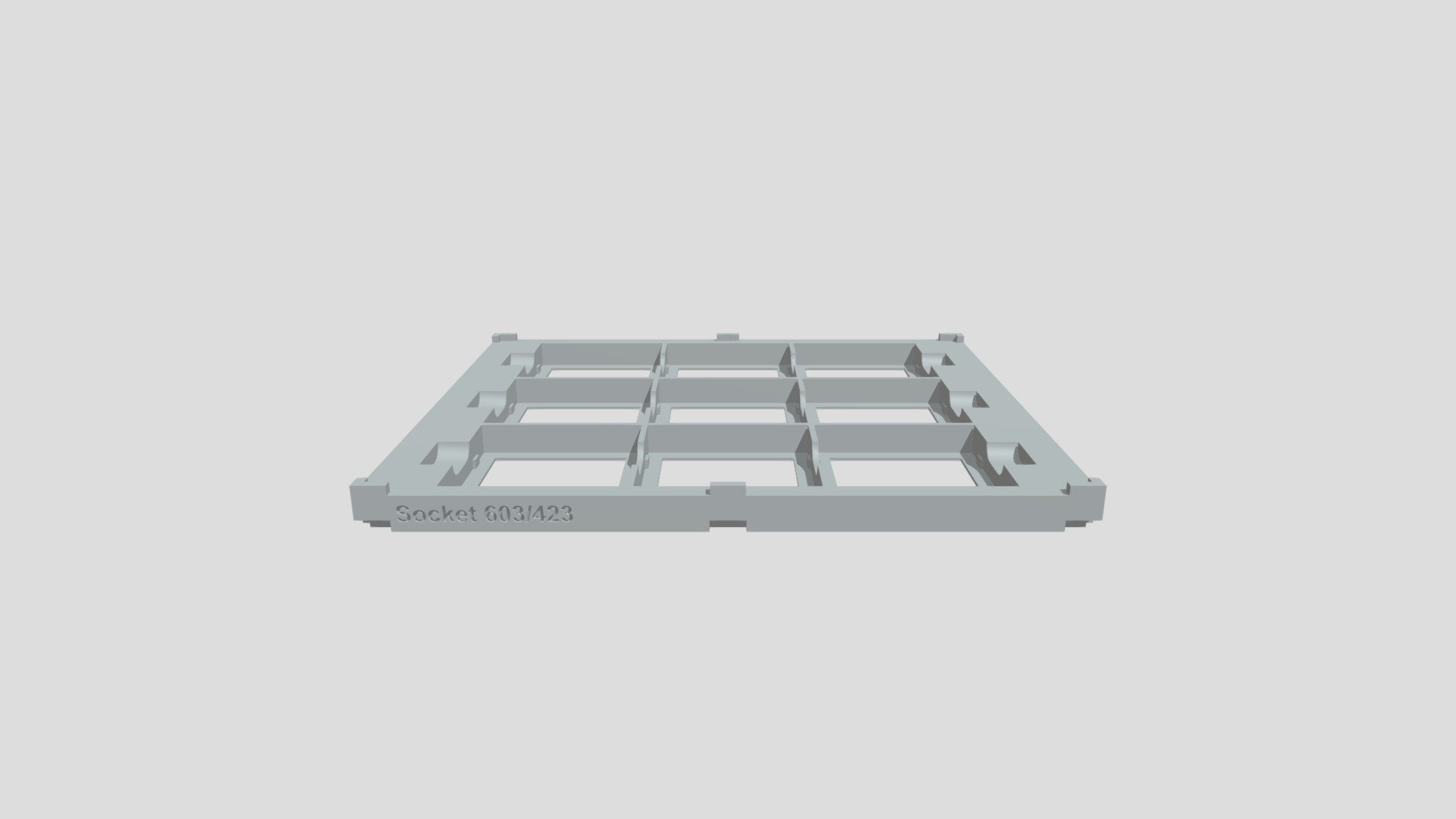 CPU Tray for Socket 423/603 9pcs 210-180 - Download Free 3D model by ...