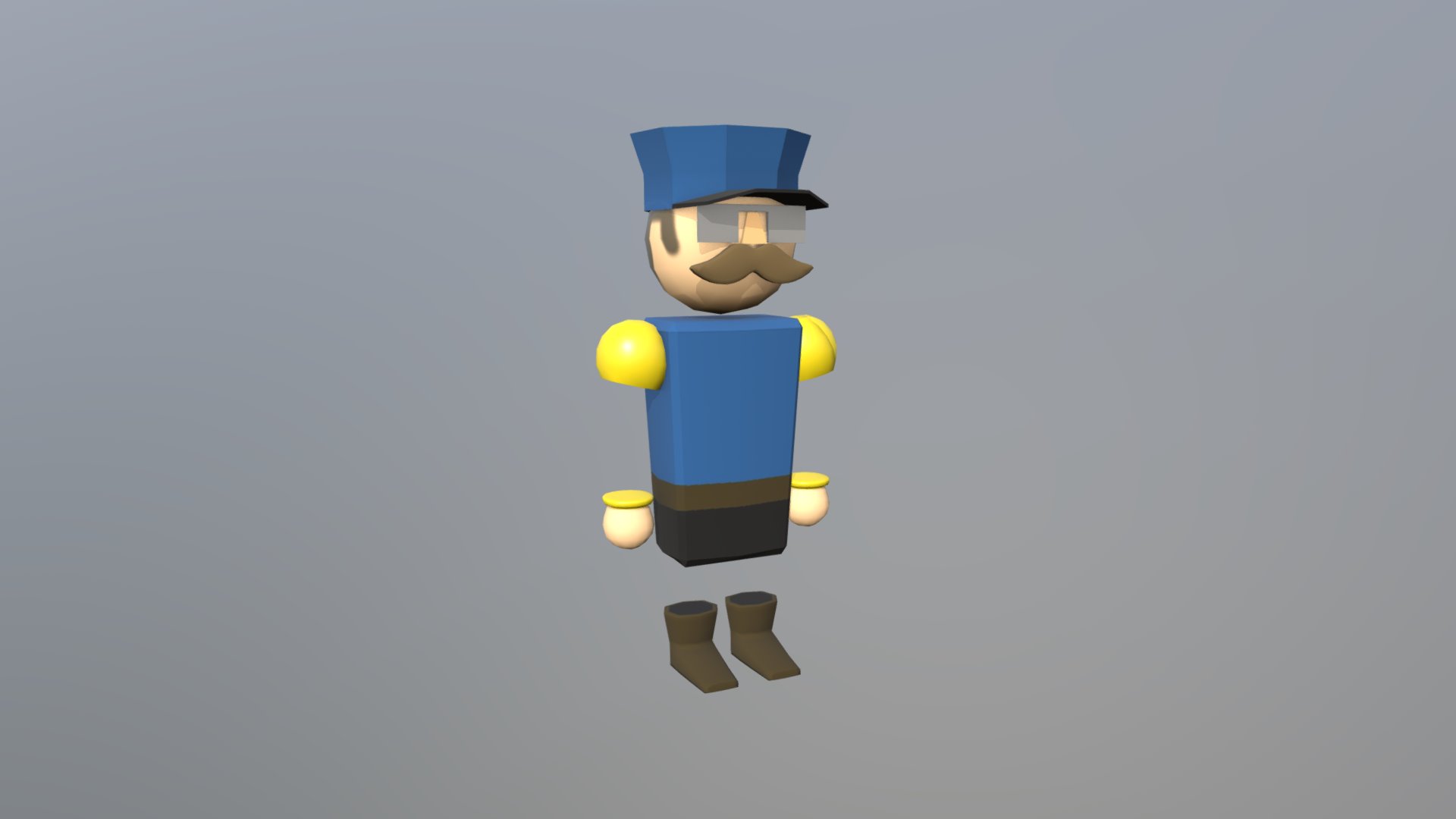 Police Man - 3D model by Chad Green (@WhimzE) [1847b84] - Sketchfab
