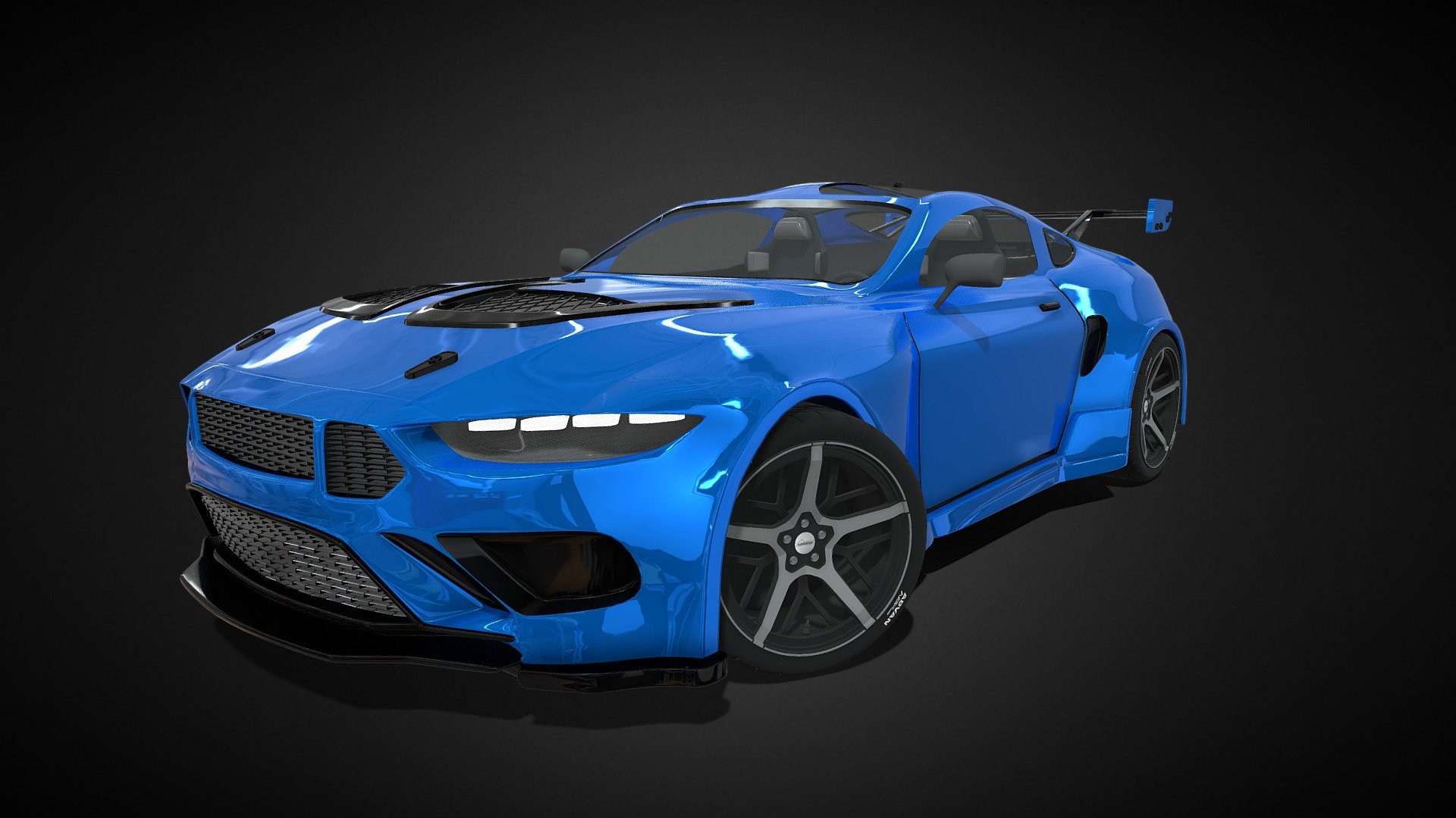 Ford GT XRS — Turbo Racing Car 3D Model - Download Free 3D model by ...
