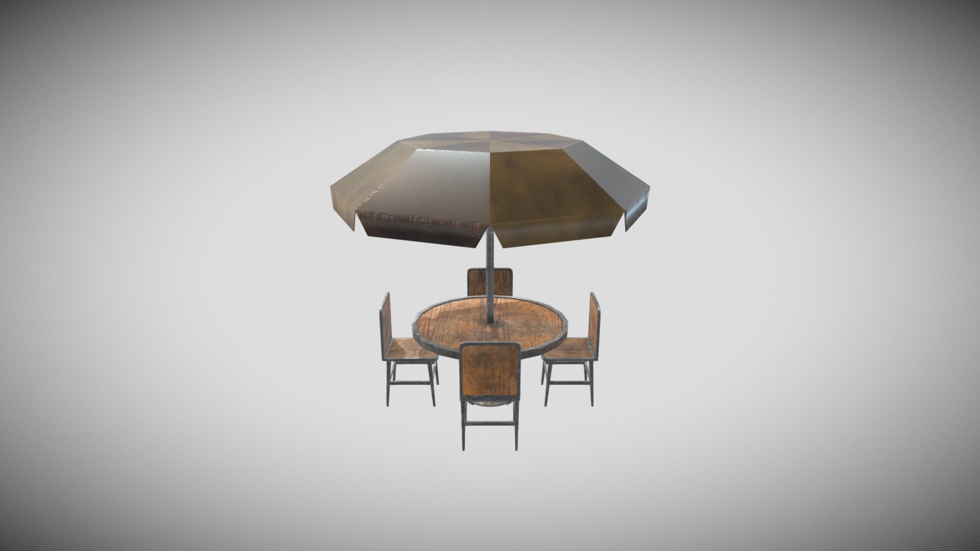outdoor table and chair - Download Free 3D model by Bhargav Gamit ...