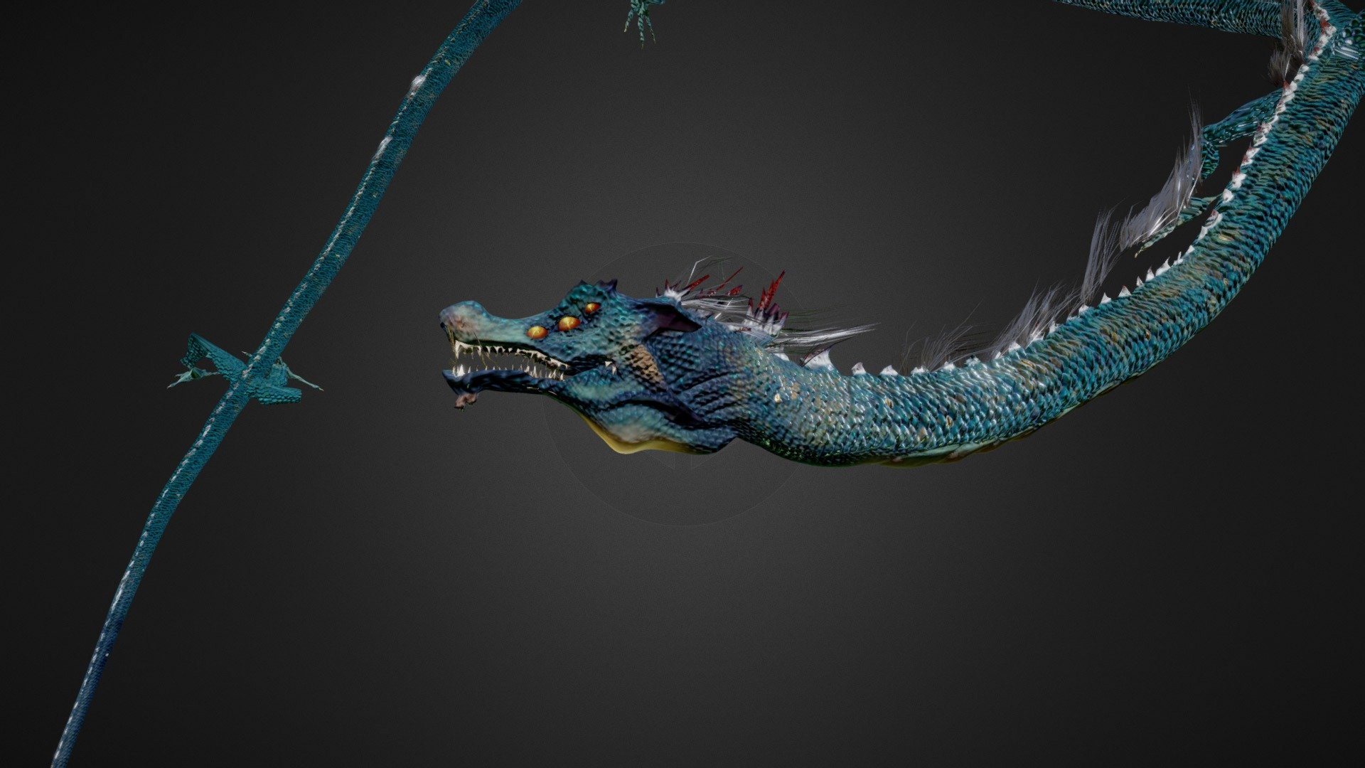 The Torrential Dragon - 3D model by borisvdb [184f217] - Sketchfab