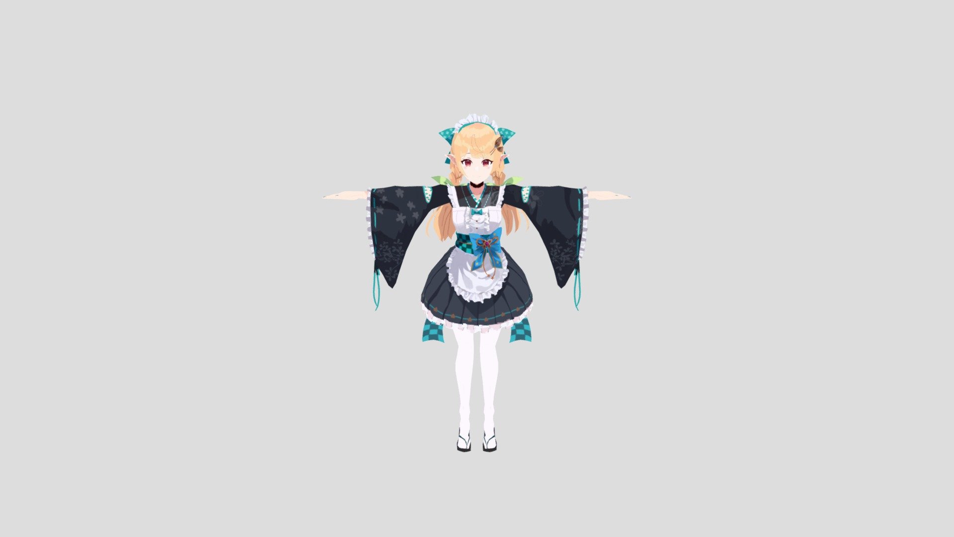 Pomu(maid version) from nijisanji - Download Free 3D model by Kiddo ...