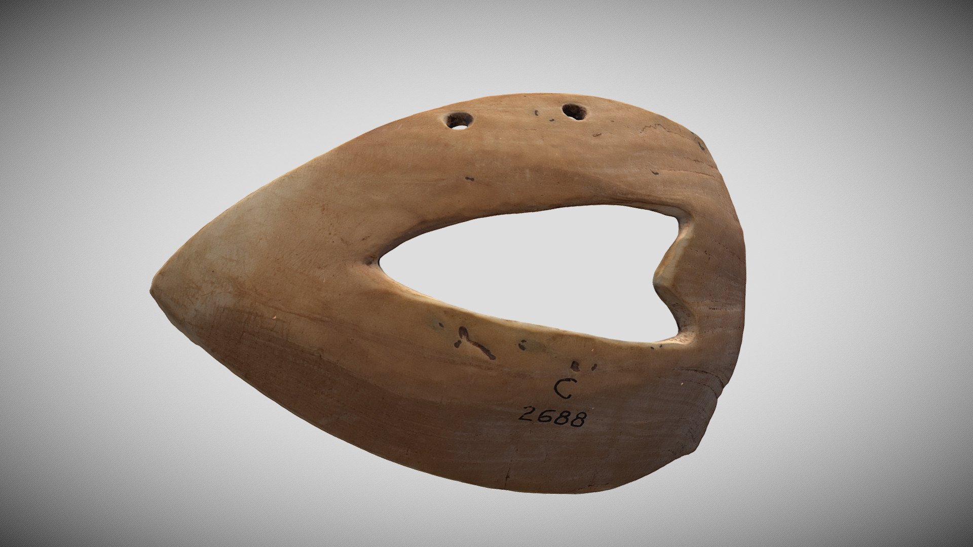 Shell Gorget - Cameron County, Texas - 3D model by Edward González ...