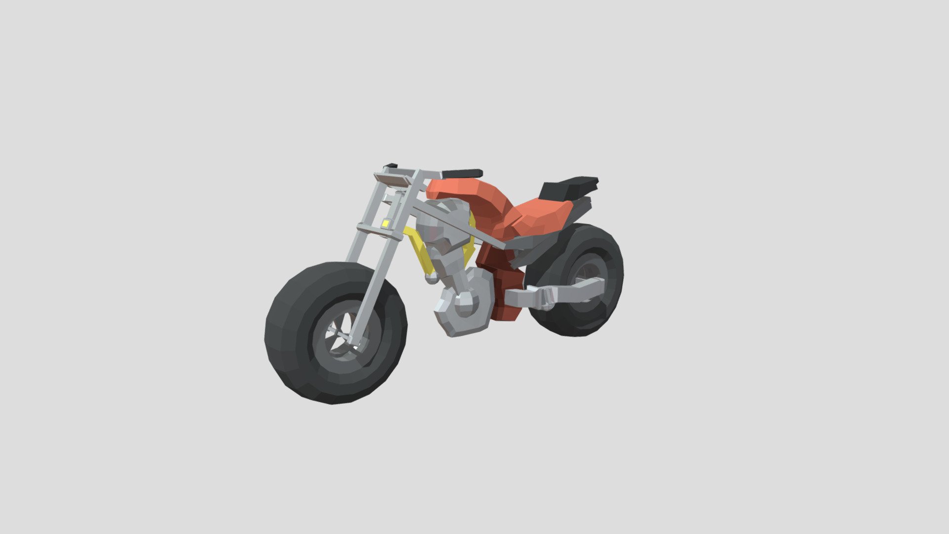 First motorcycle (Attempt) | Blender, Lowpoly - Download Free 3D model ...