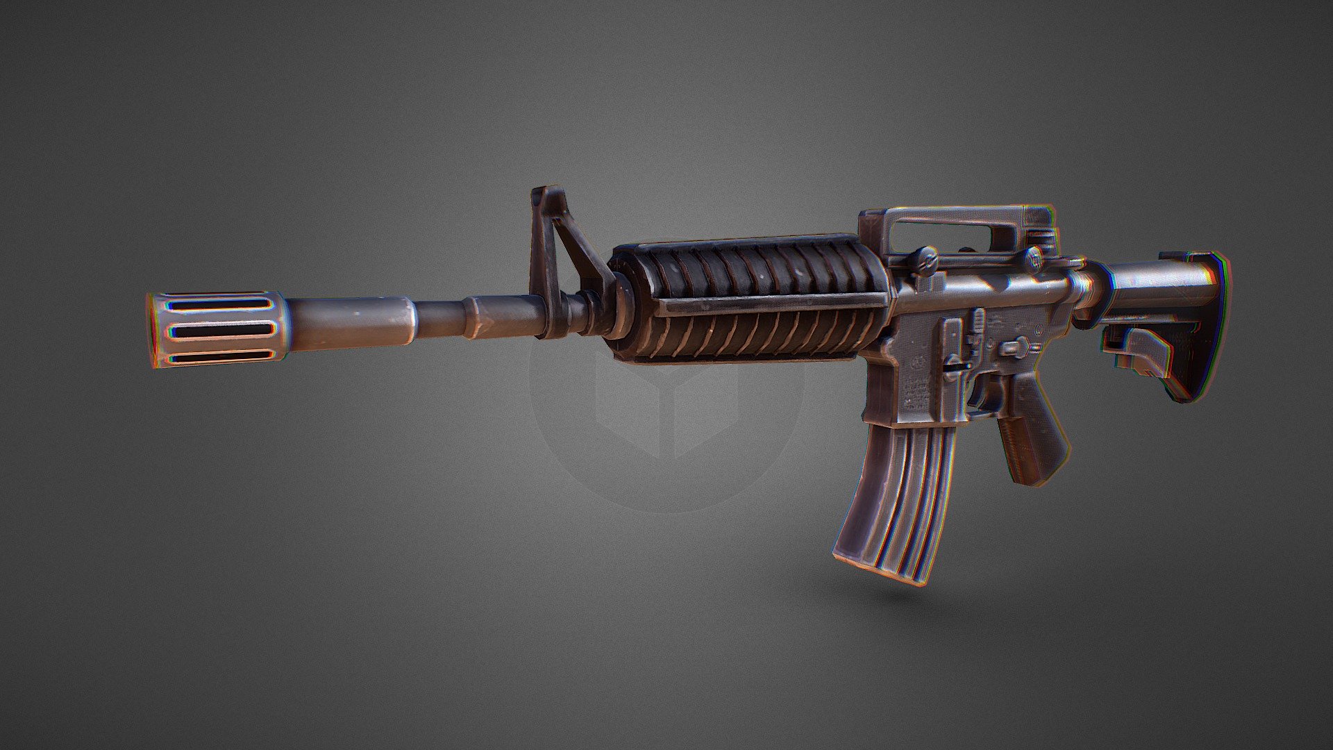 Stylized M4 rifle - 3D model by Vladimir Polygalov (@jpegy) [1856540 ...