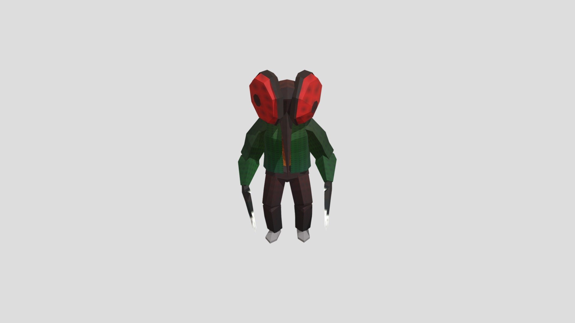 Low-Poly Bugface Enemy - 3D model by Su_Nes [18572b5] - Sketchfab