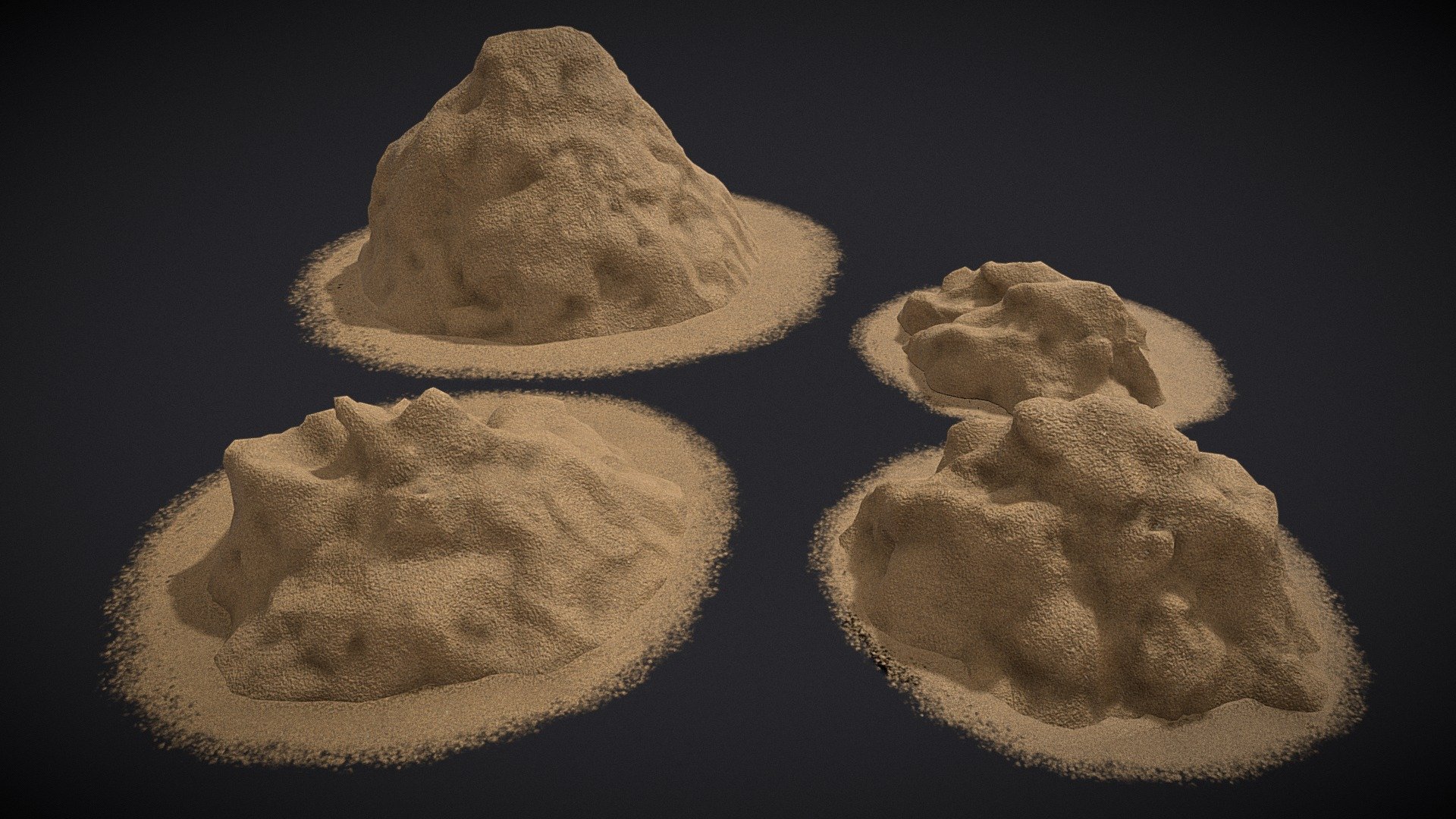 Wheat Grain Piles - Buy Royalty Free 3D model by GetDeadEntertainment ...