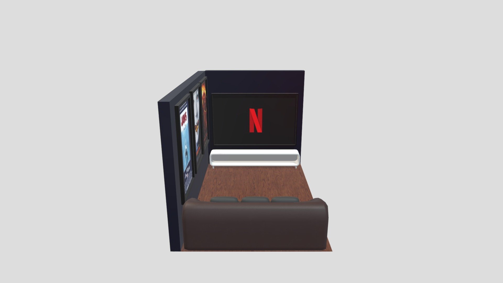 Isometric room - Movie room - Download Free 3D model by dn3dstudio ...