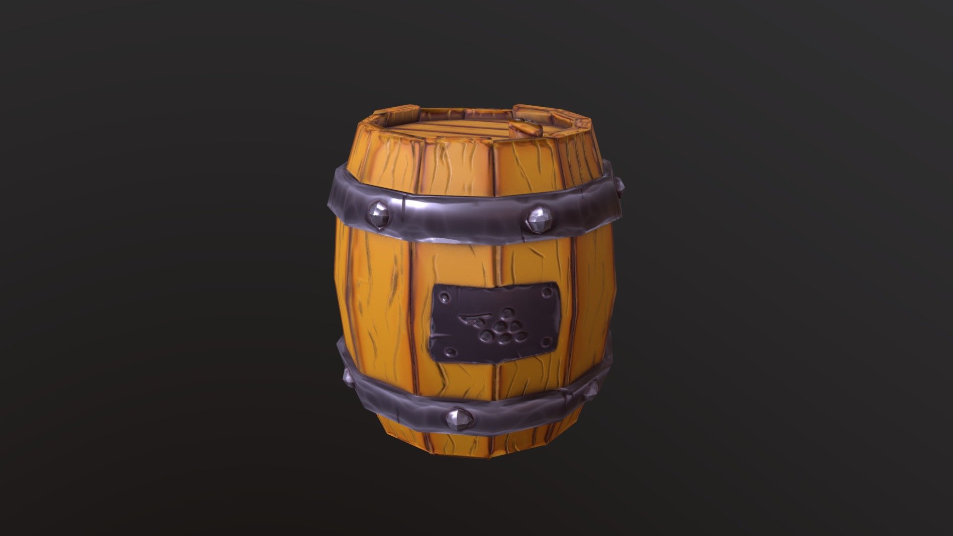 Barrel_stylized - 3D model by yulksun [1858900] - Sketchfab