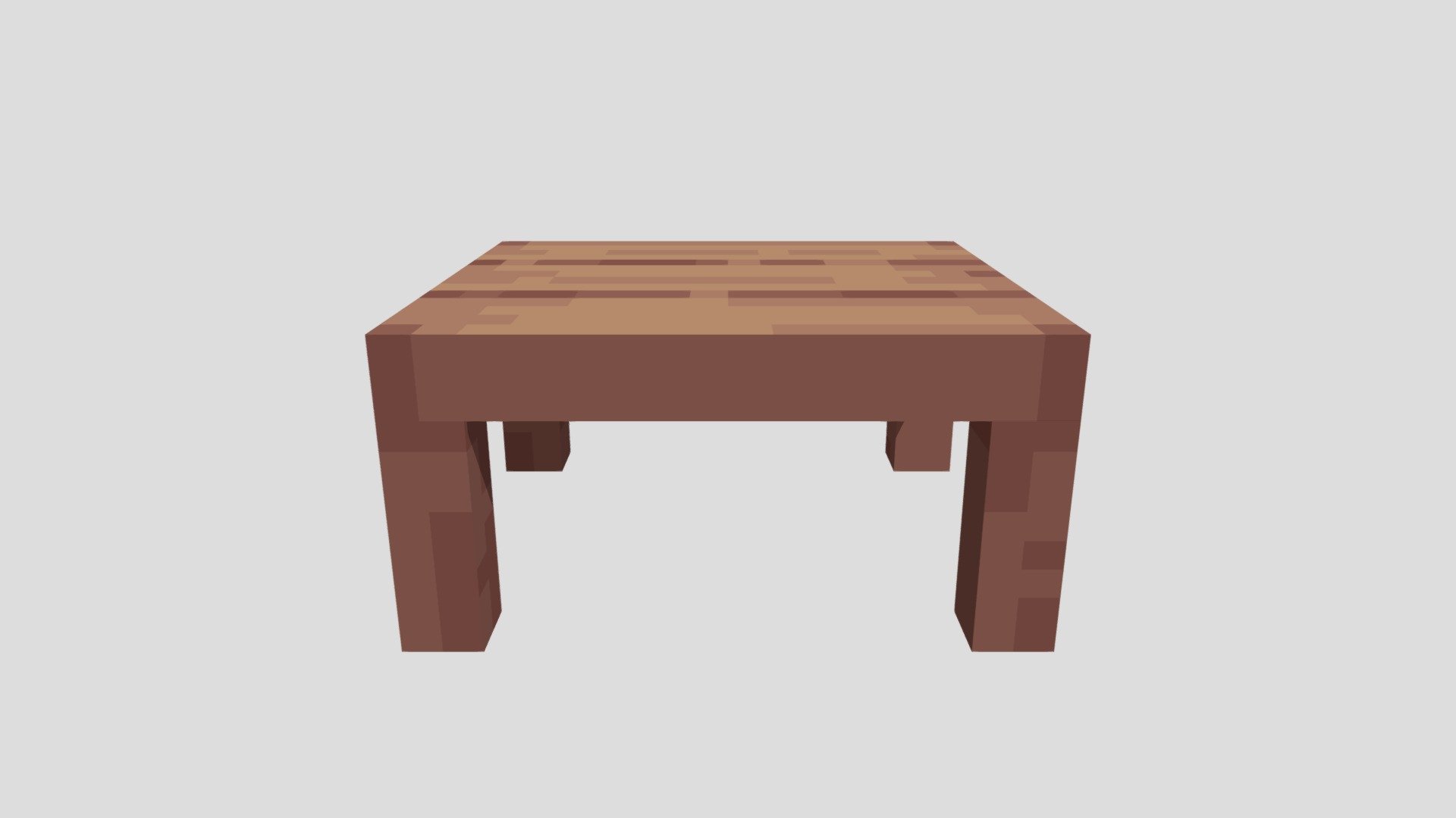 Pixel art table - Blockbench - 3D model by Macarena (Maki) Quesada ...