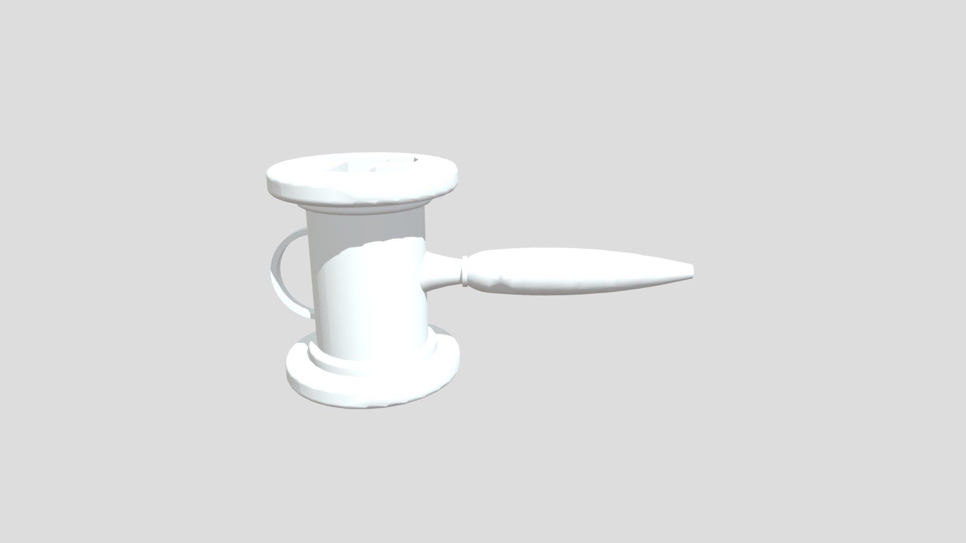 Winston Churchill Debate Gavel Keychain - Download Free 3D model by ...
