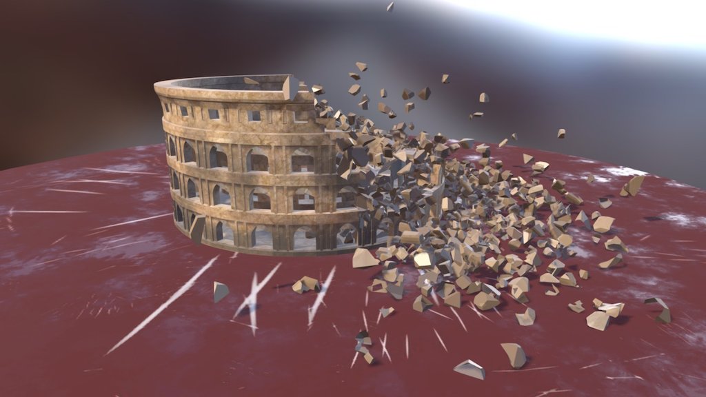 Destroyed Coliseum - Download Free 3D model by johnnydalvi [185d37f ...