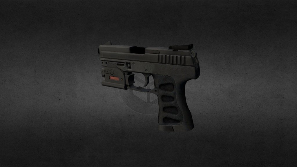 Handgun 10 - Skin - 3D model by valga-games [1861db9] - Sketchfab