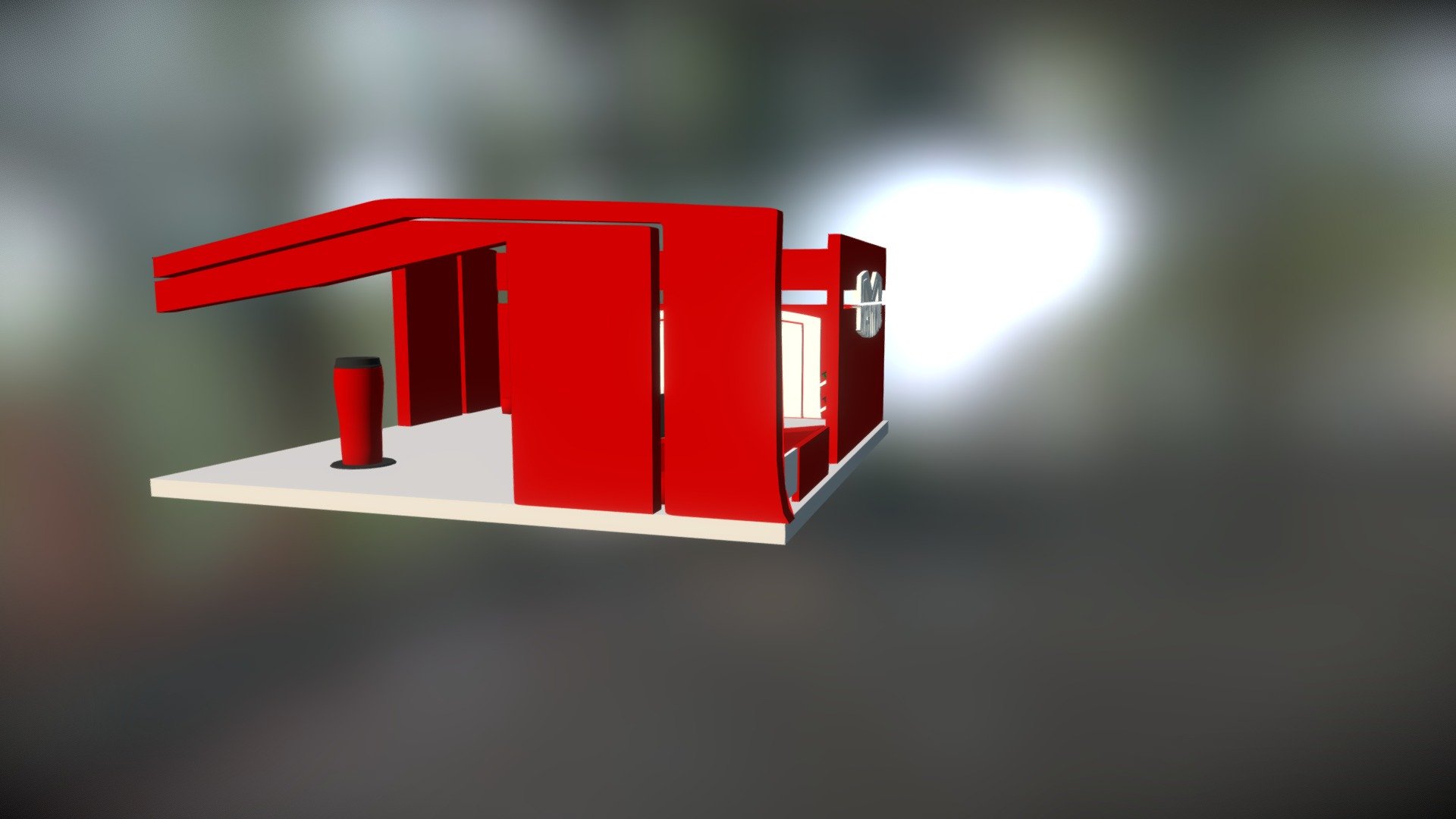 Mighty Mug Booth - 3D model by nravits [186670c] - Sketchfab