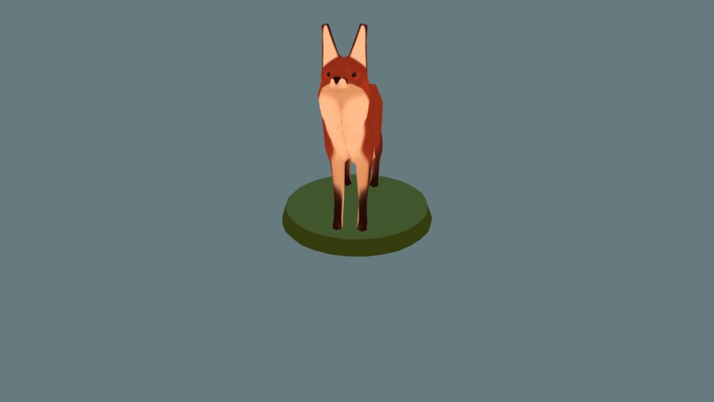Low poly fox - 3D model by Dina Norlund (@dinarnorlund) [1866da6 ...