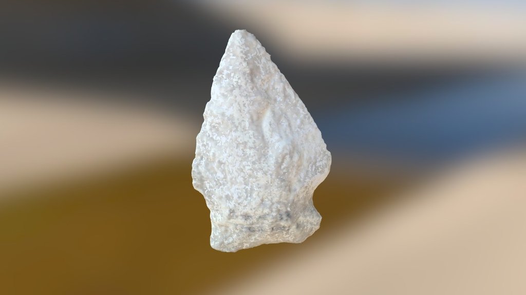 Quartz Stemmed Biface (VCU_3D_80) - Download Free 3D model by Virtual ...