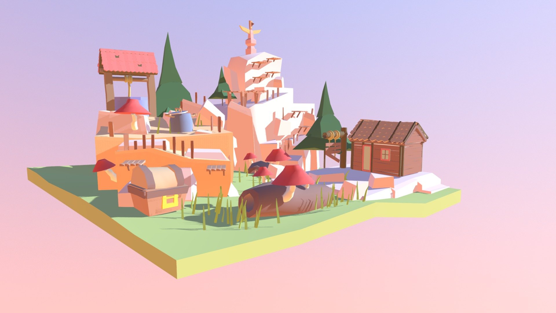 Diorama/ Game 03 - 3D model by alexvill [1867d34] - Sketchfab