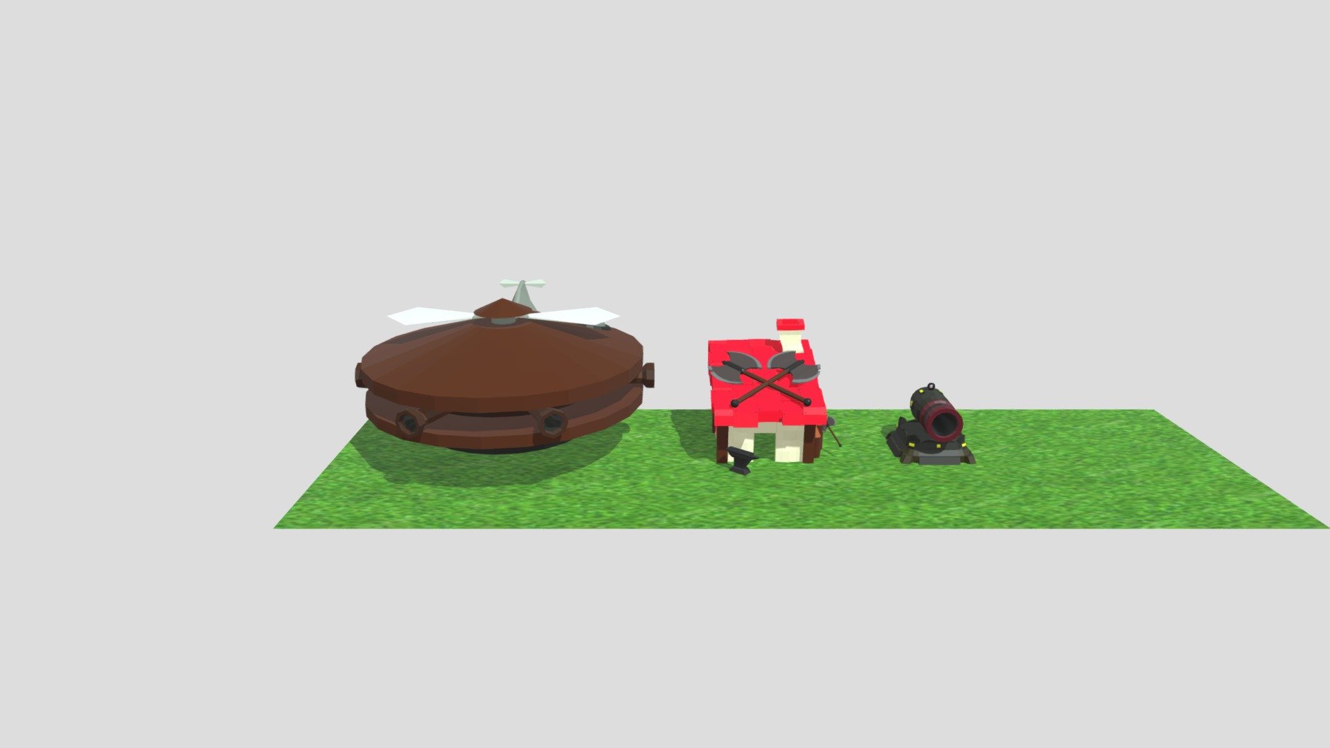 Game props (inspired by CoC) - 3D model by LijpeLama [1868623] - Sketchfab