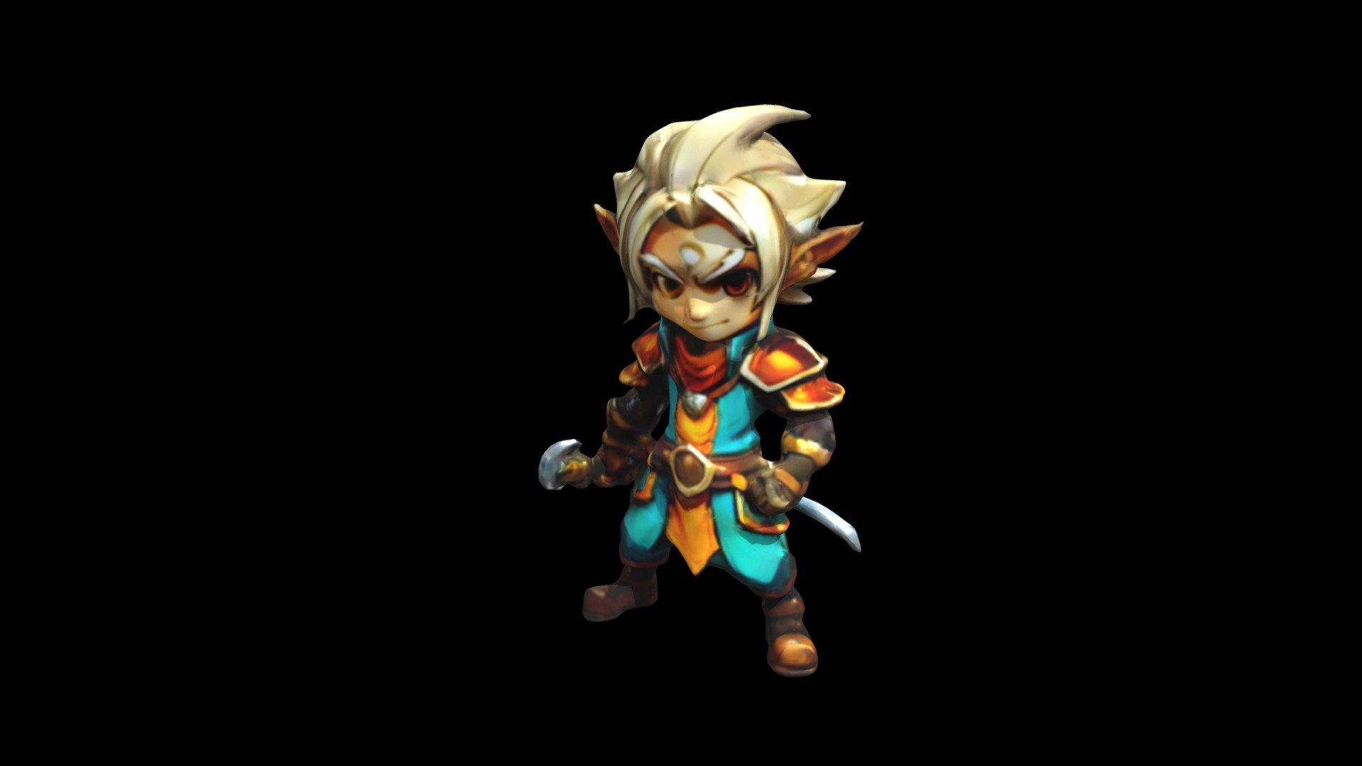 Character Poster The Warrior - Download Free 3D model by klrxyz ...