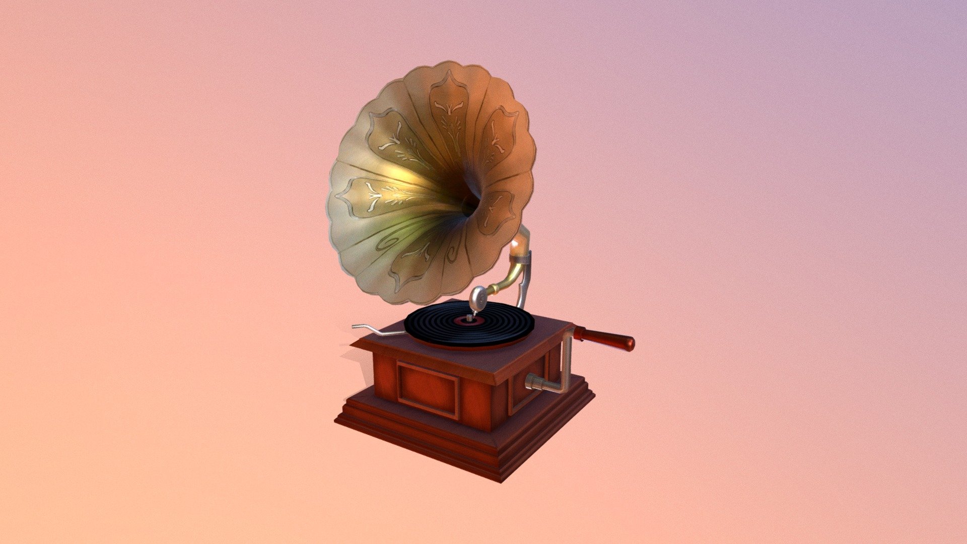 Phonograph - 3D model by Anne Roos Leeuwis (@PlasticTea) [186ba77 ...