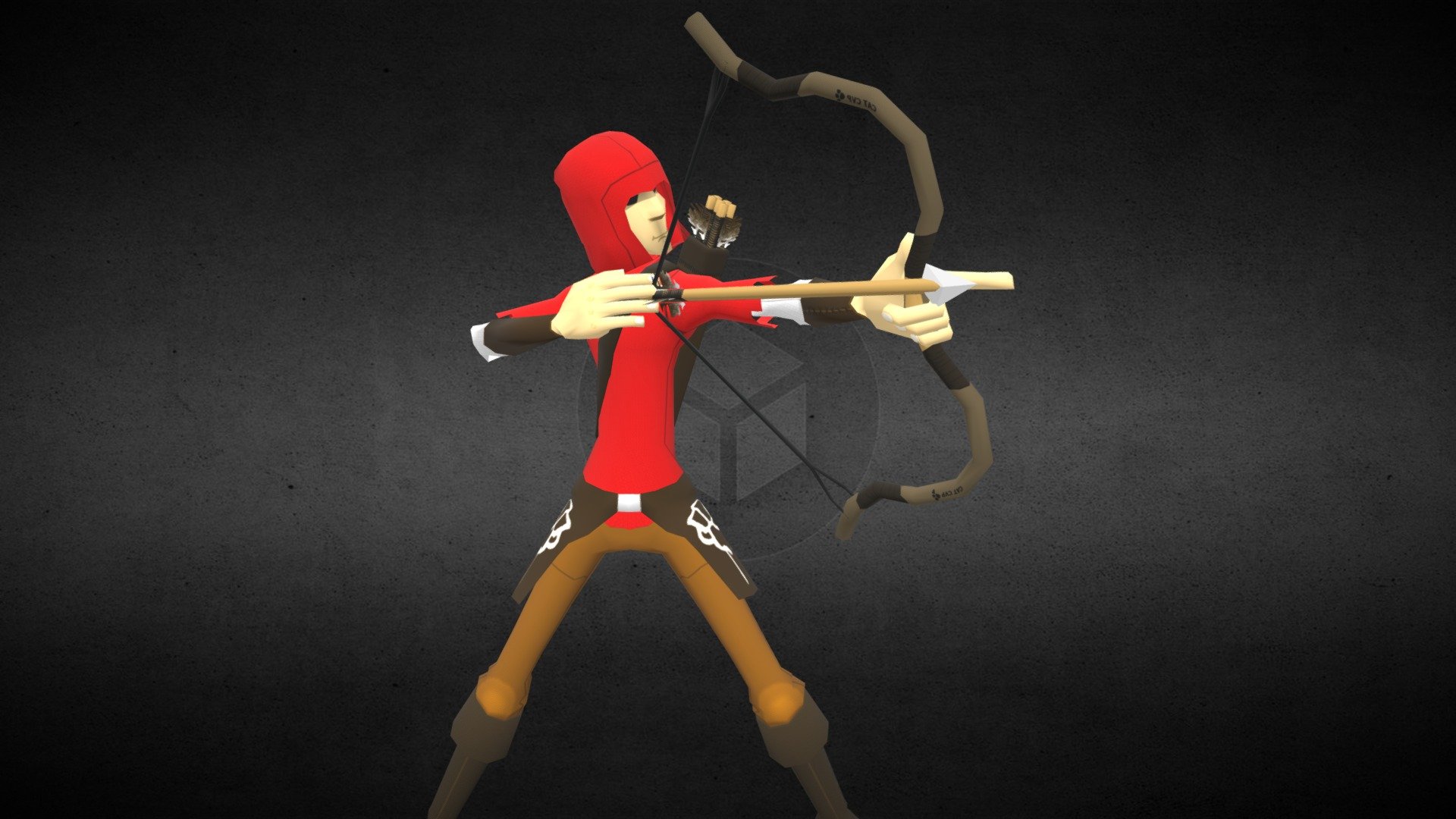 Red Archer - 3D model by Raul B. Gutierrez (@RaulBartolomeiGutierrez ...