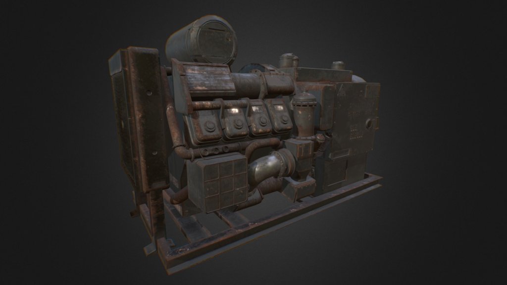 Industrial Generator - 3D model by Jamie Callow (@SirJammy) [186e5c6 ...