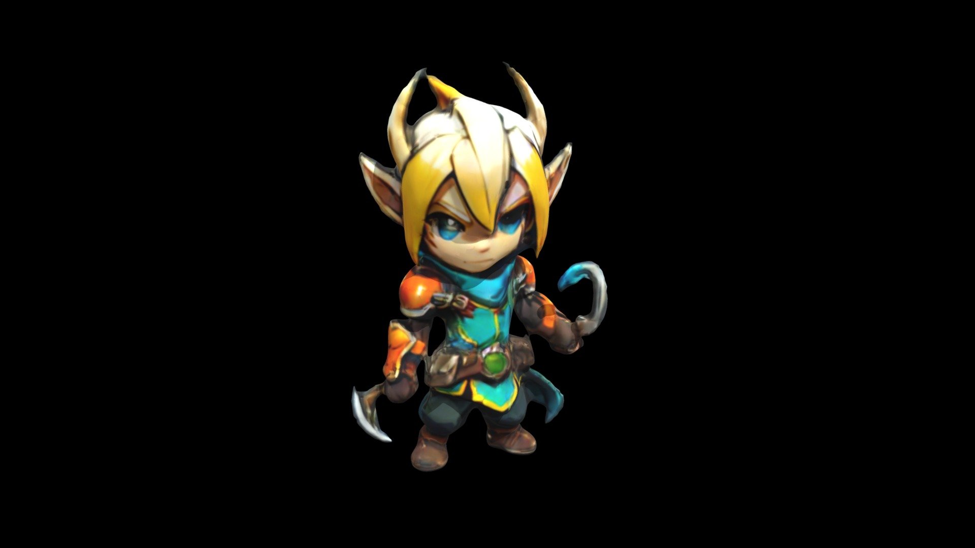 Fighter Elf - Download Free 3D model by klrxyz [18769d5] - Sketchfab