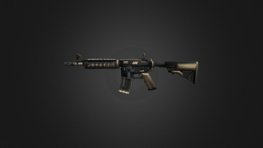 M4A4 | Desert-Strike - 3D model by krakencommunity [187702e] - Sketchfab
