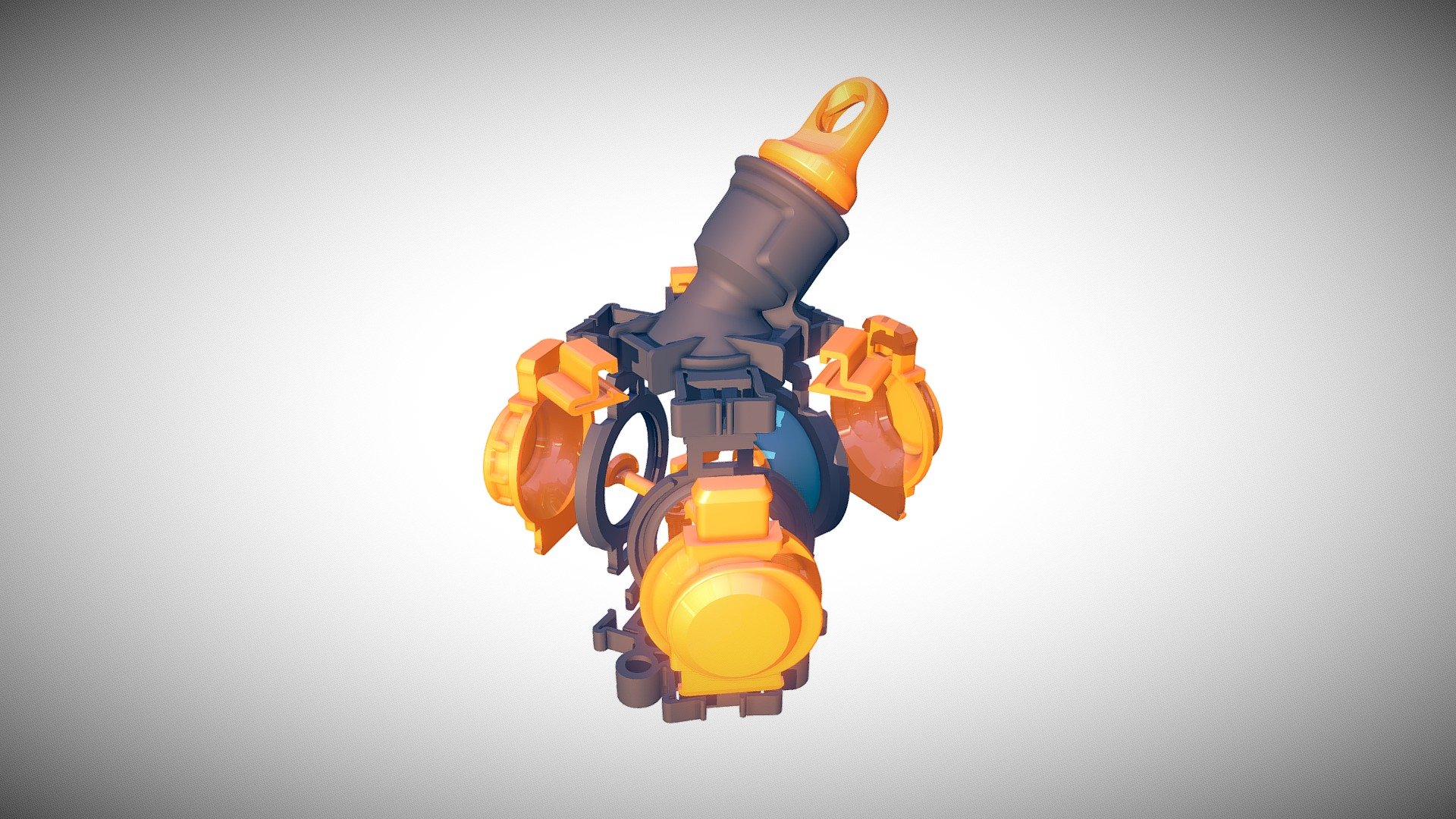 3d Printable Air Balloon Engine for LEGO - Download Free 3D model by ...