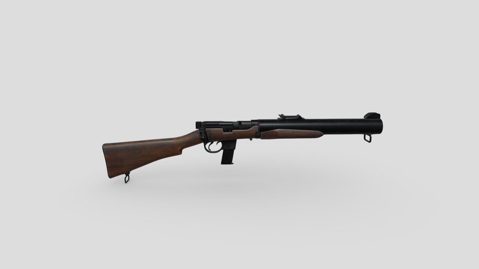 De Lisle Carbine - Low Poly - PBR - 3D model by Rutas (@Suandoa ...