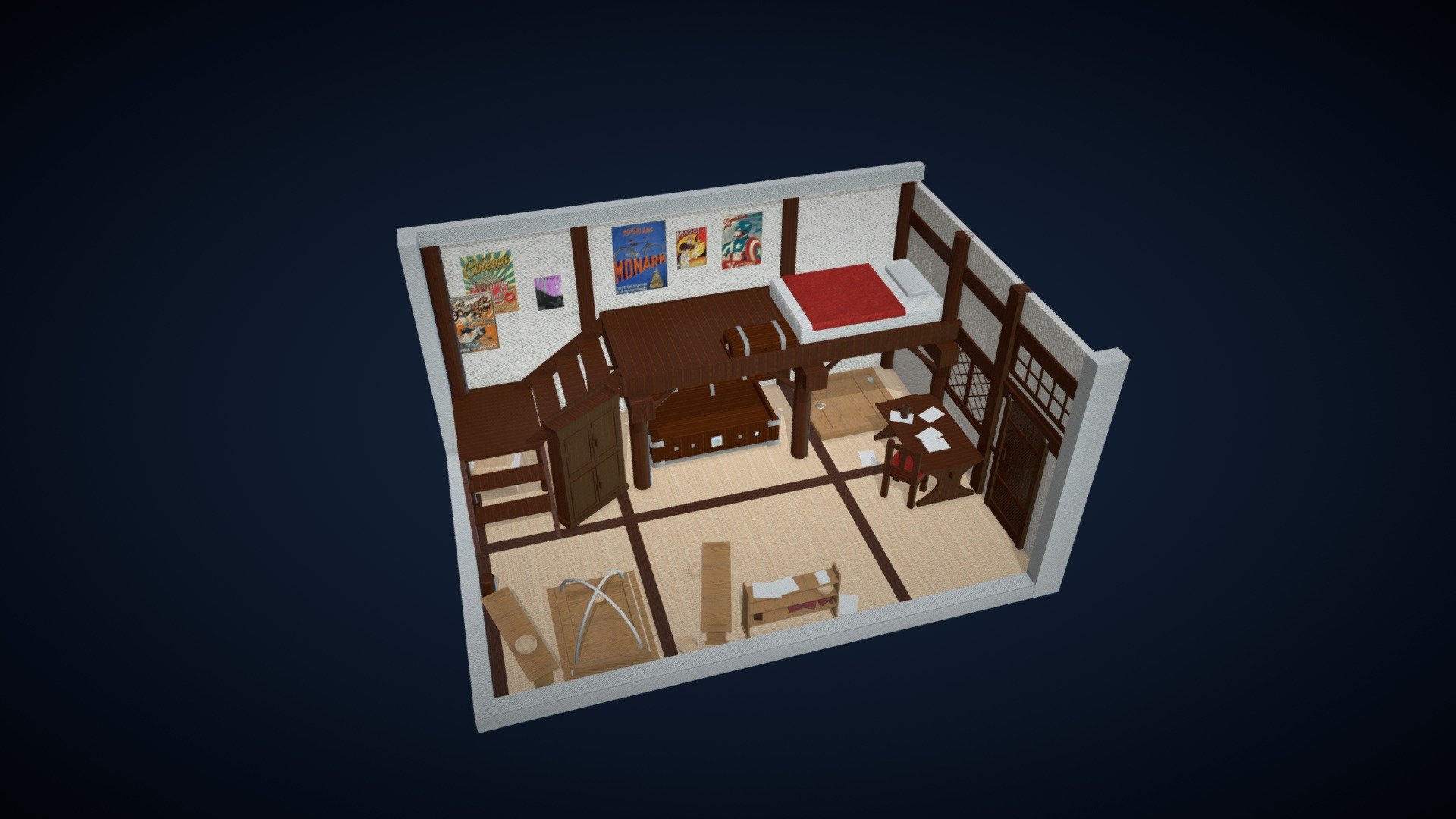 Interior Modelling Fbx File - 3D model by cuiwei61 [187f103] - Sketchfab