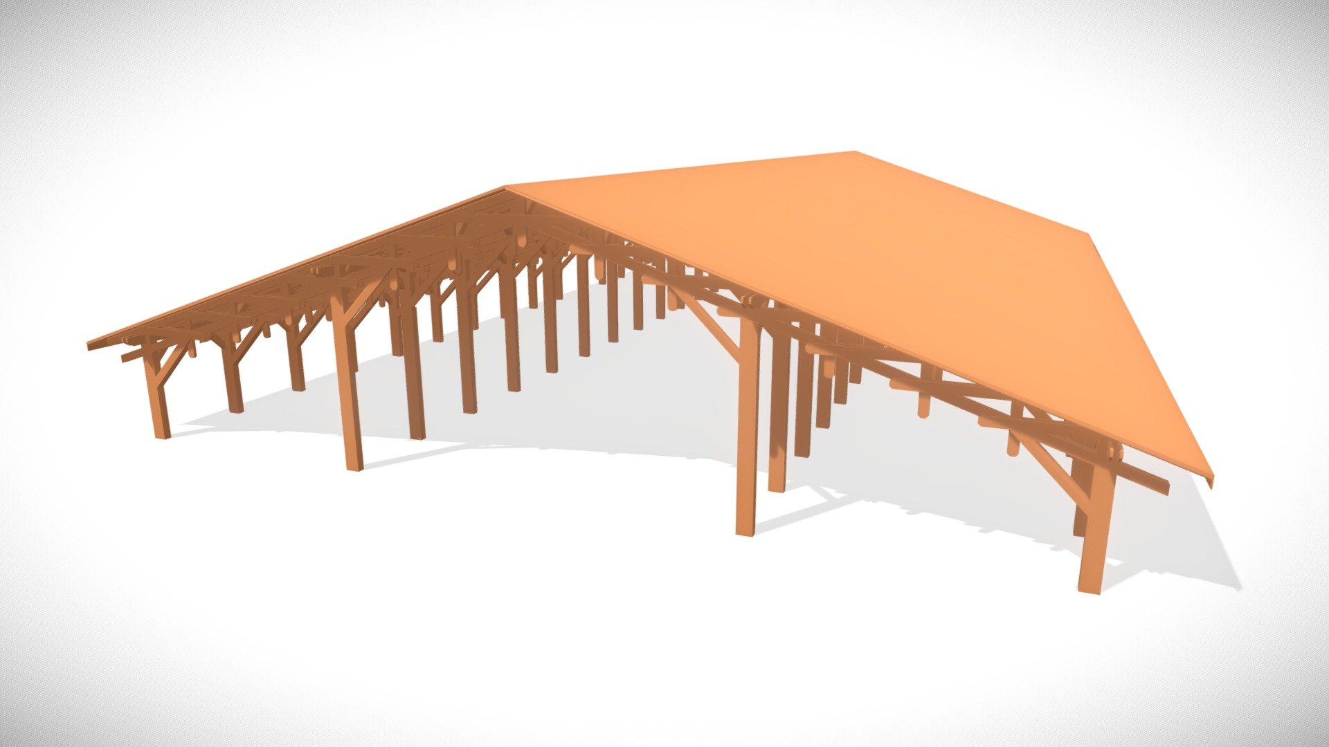 Custom Pavilion 150'x100' - 3D model by FR- Conceptual Engineering by ...