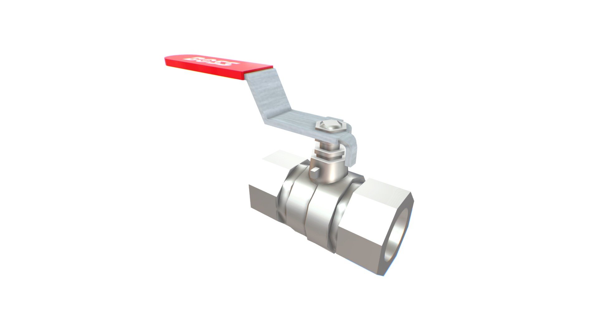 BOSS - Ball Valve Brass Full Bore - Fig 966SRL - 3D model by bimstore ...