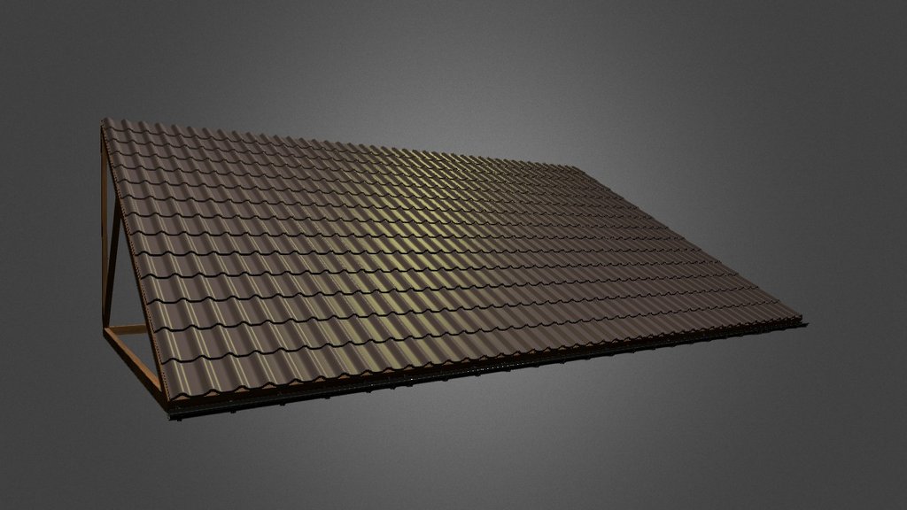 Roof tile Grand - 3D model by smin [1887a6c] - Sketchfab