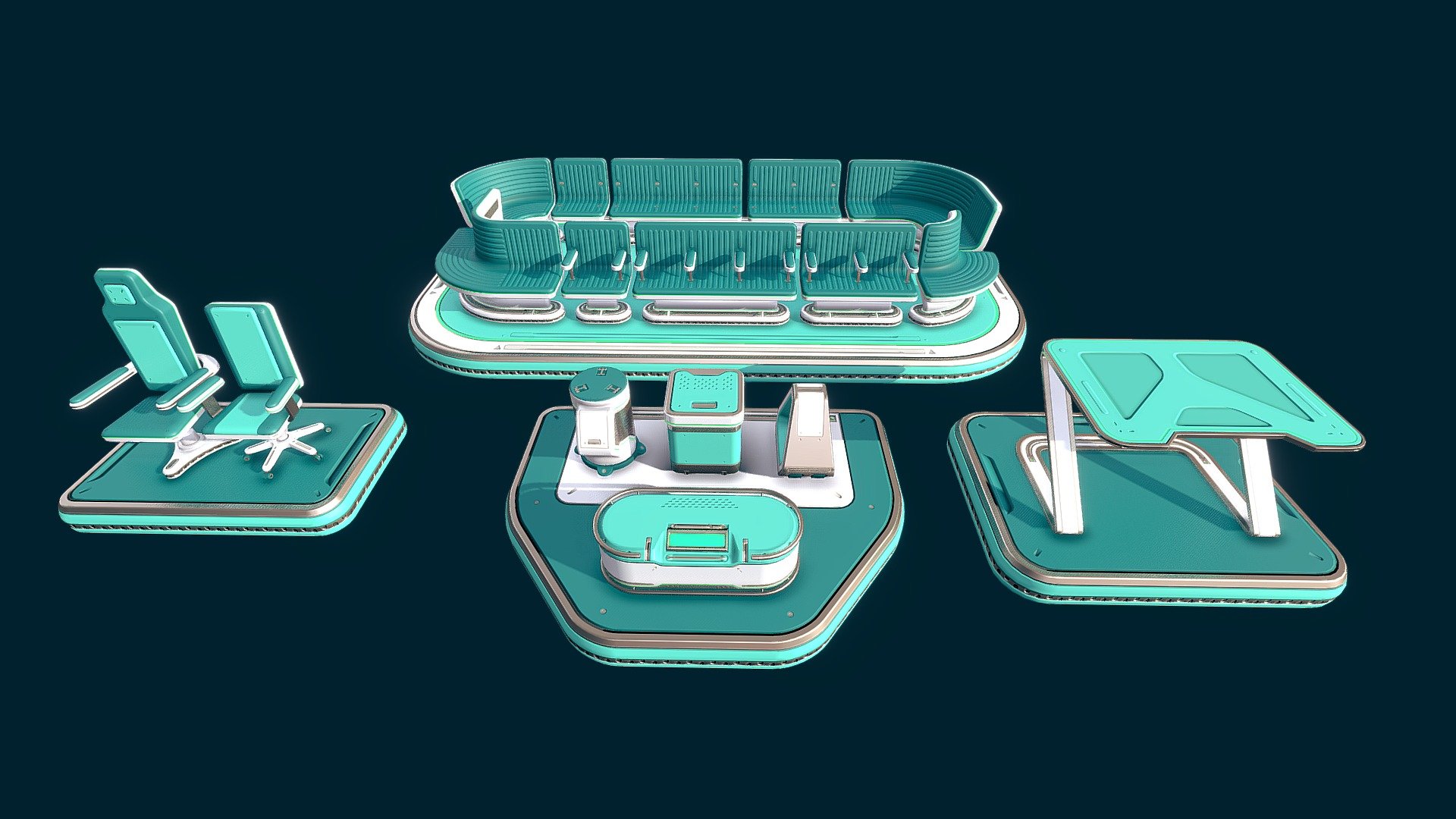 Sci-Fi assets pack - 3D model by NinKorr3D [1888920] - Sketchfab