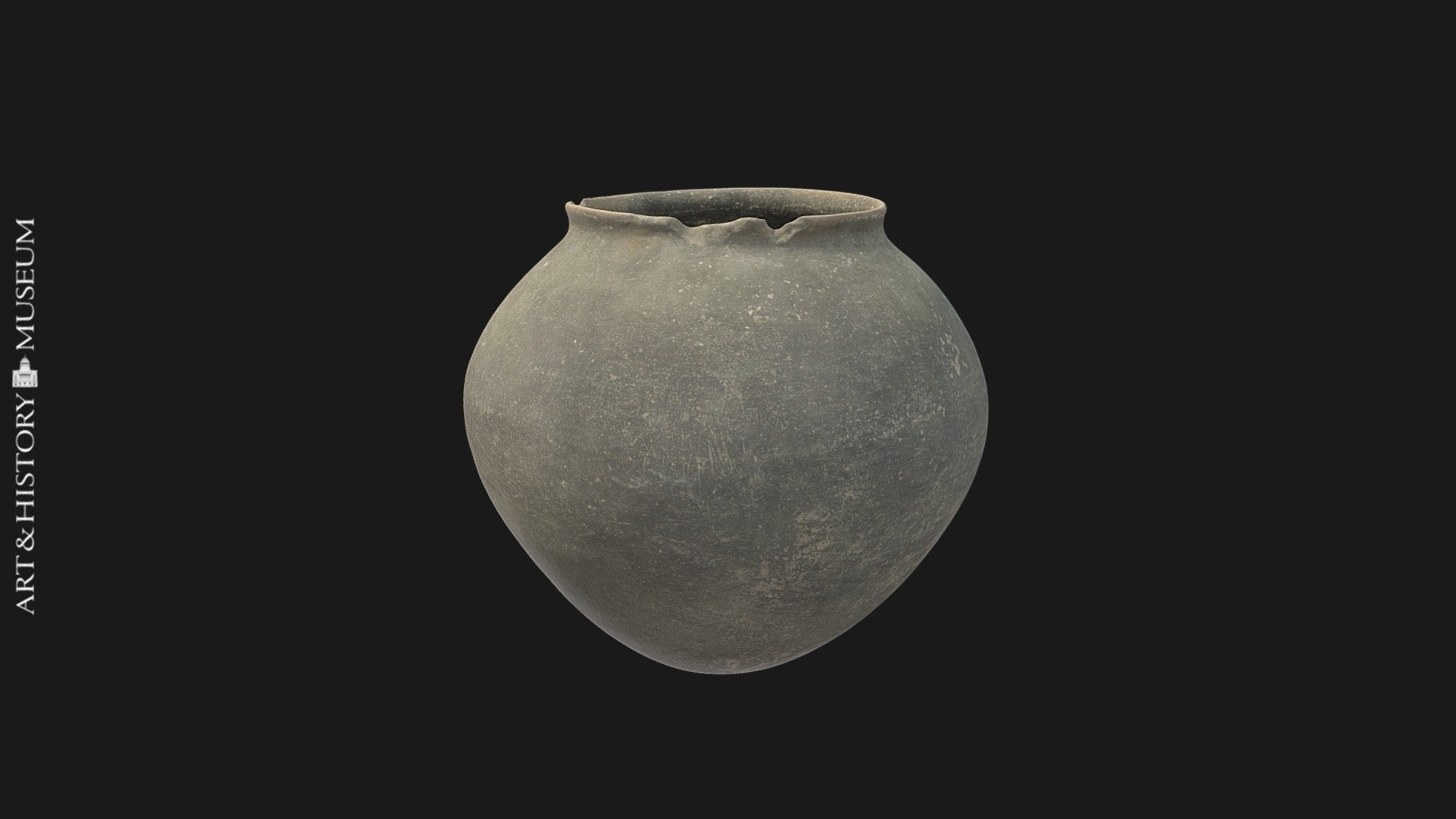 Egg-shaped pot with small opening & flaring rim - Download Free 3D ...