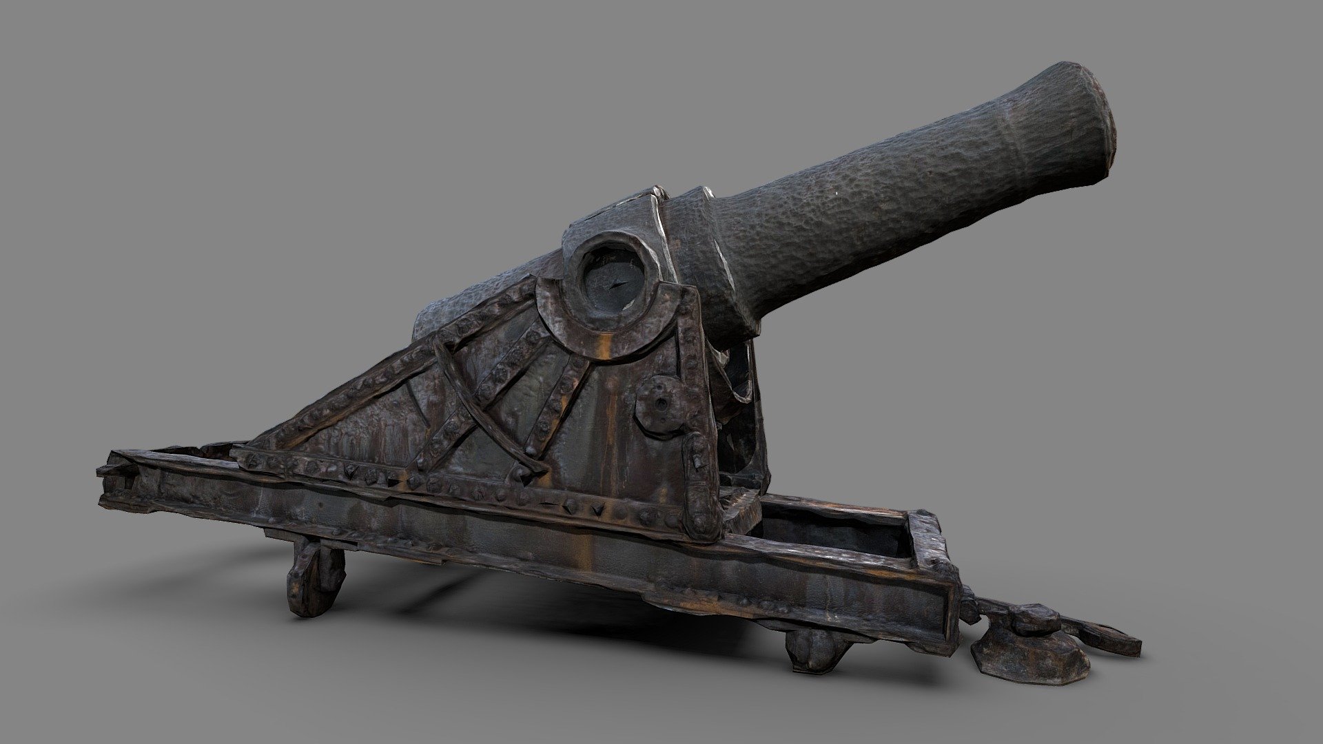 Ordoñez cannon, Havana , late 19th century - 3D model by Raiz (@RaizVR ...