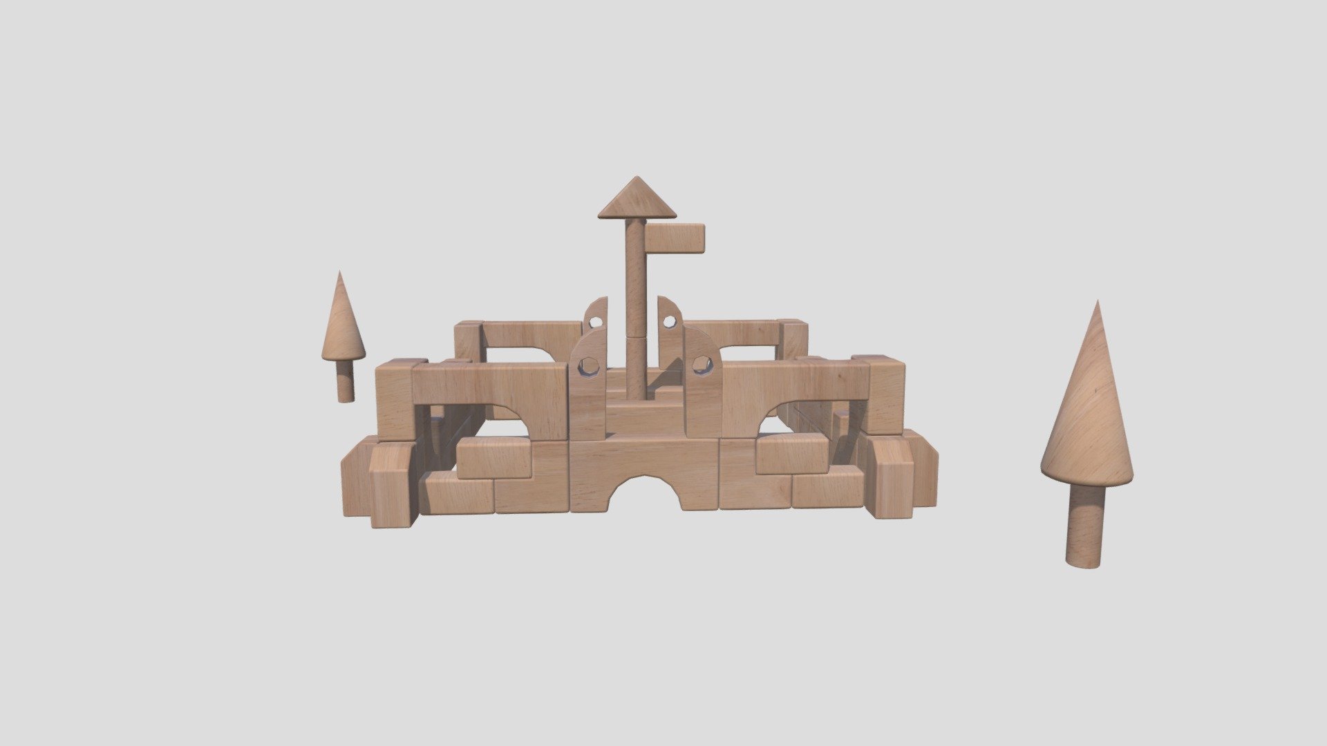 castle blocks - Download Free 3D model by shockada [188b6b8] - Sketchfab