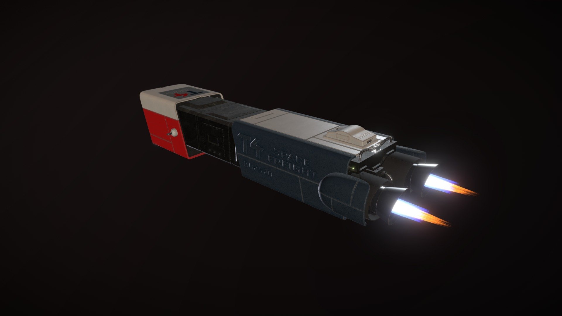 Space freight ship - 3D model by TheGiwi [188bdc0] - Sketchfab