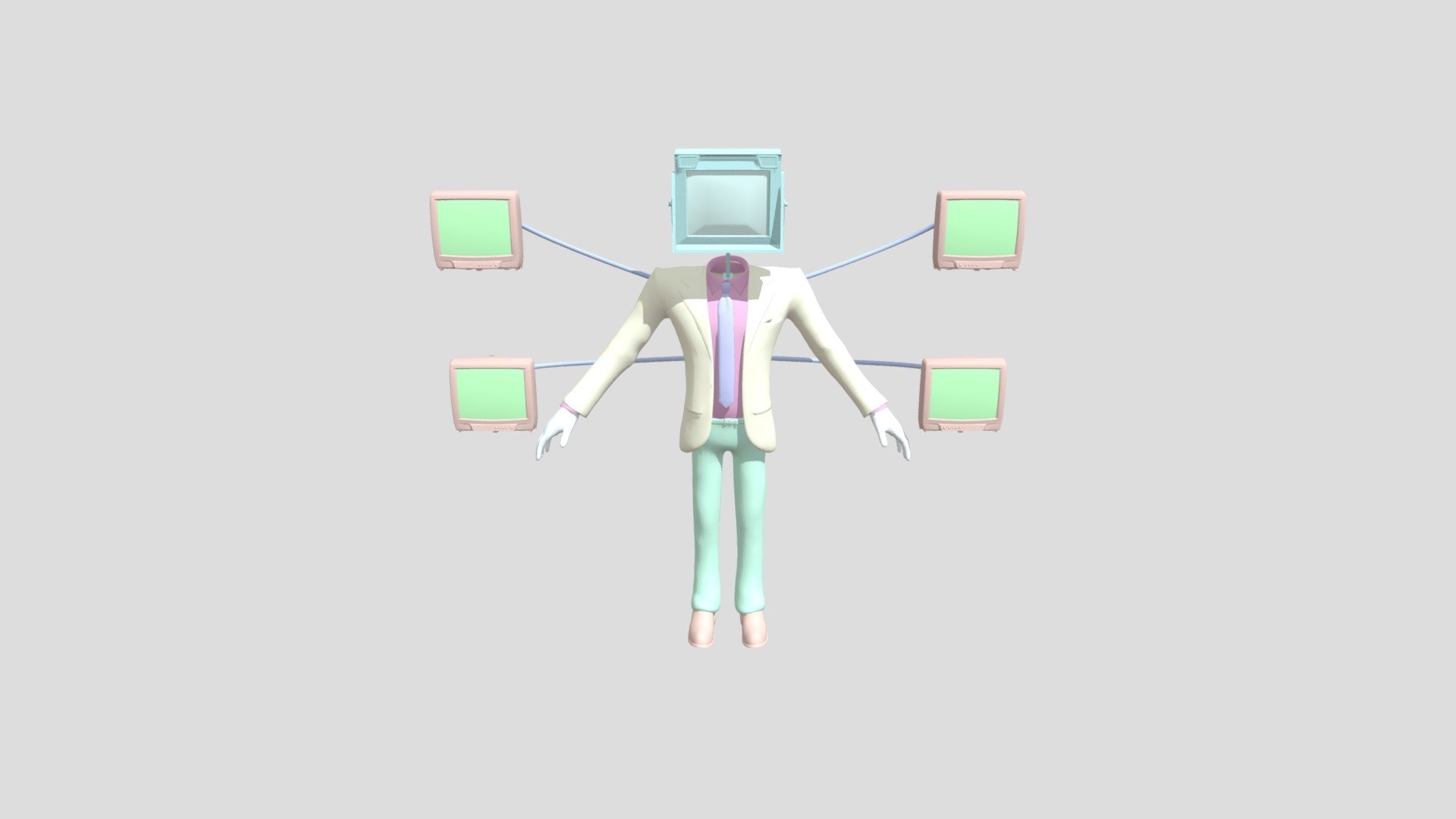 TV Brute - 3D model by Deltale (@Deltalee) [188cc2f] - Sketchfab