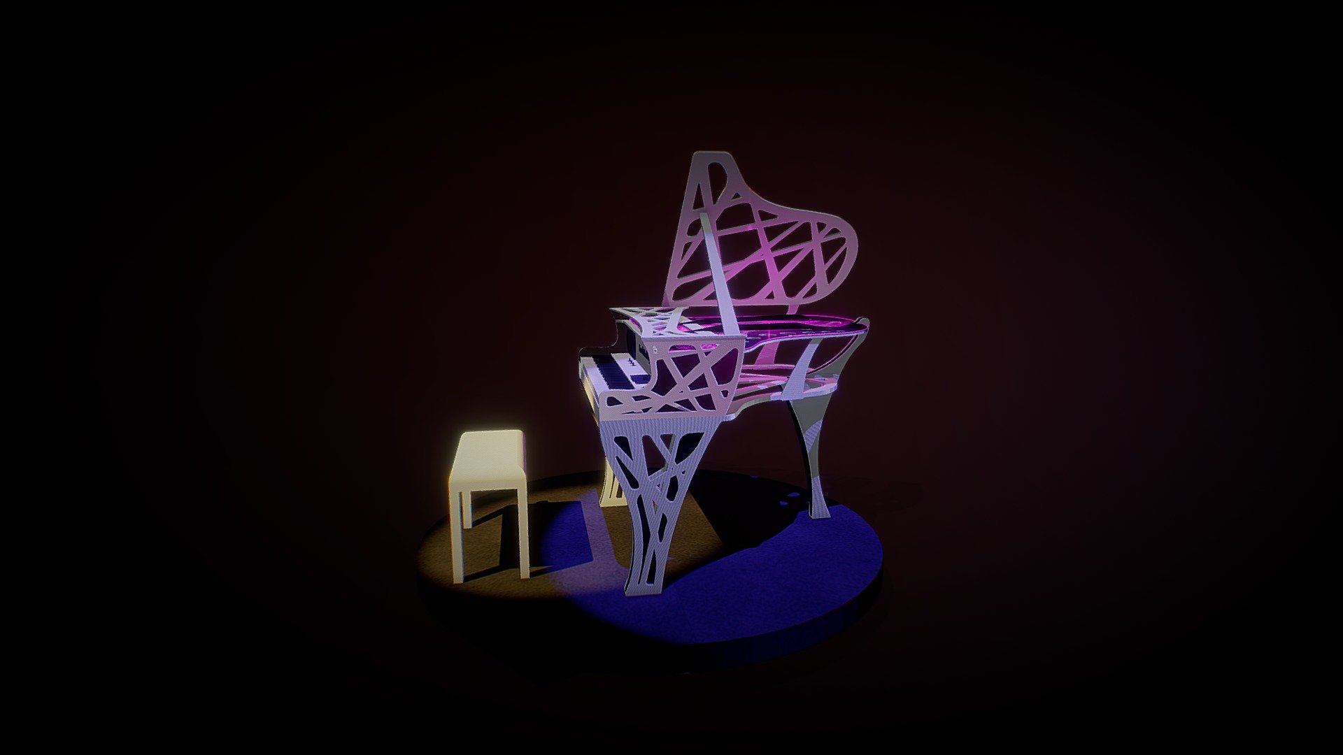 HoloGrand Piano 2.0 - 3D model by Smooth Mood Project ...