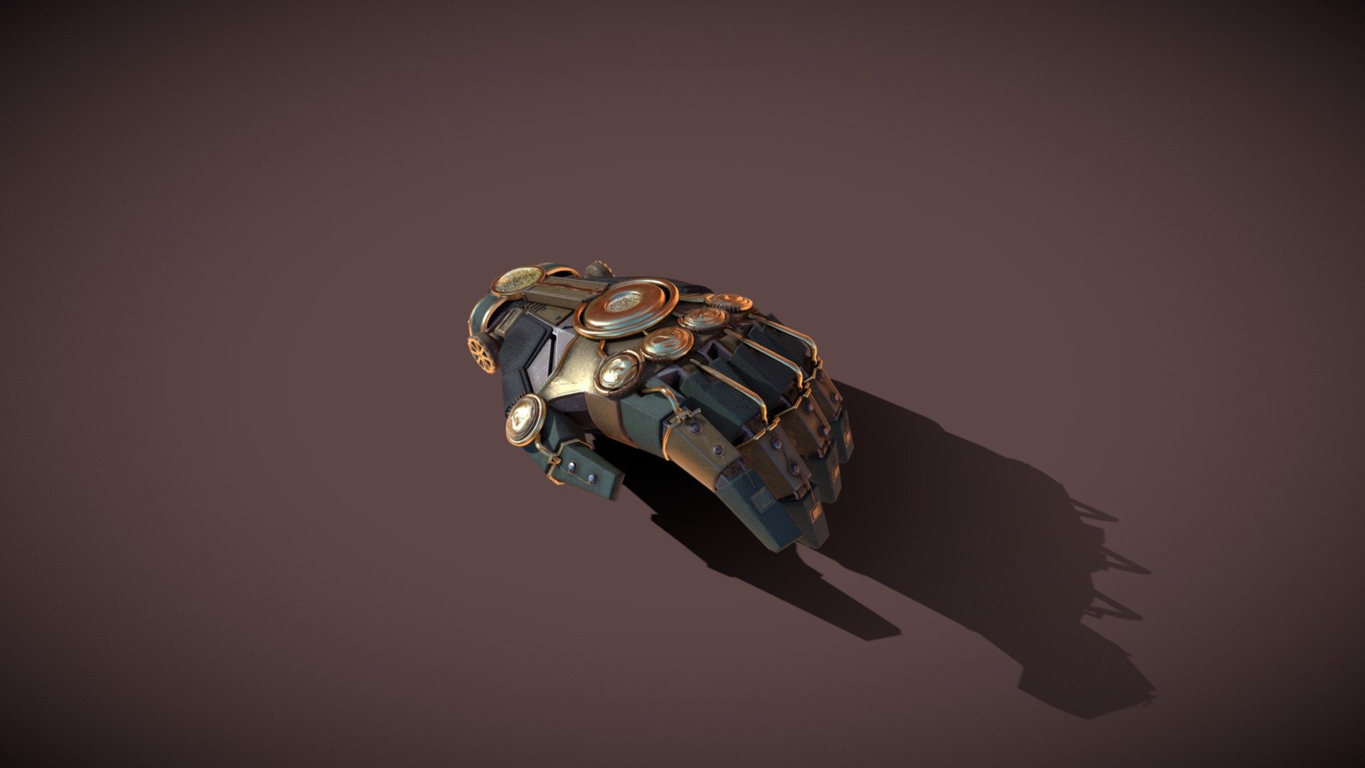 Steampunk glove - 3D model by leibniz1993 [1890ba9] - Sketchfab