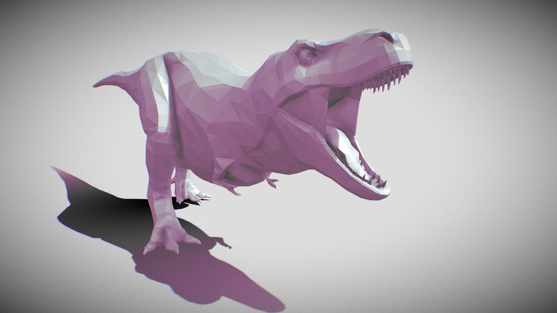 T-Rex PolygonStyle - 3D model by pxltiger [18927b5] - Sketchfab