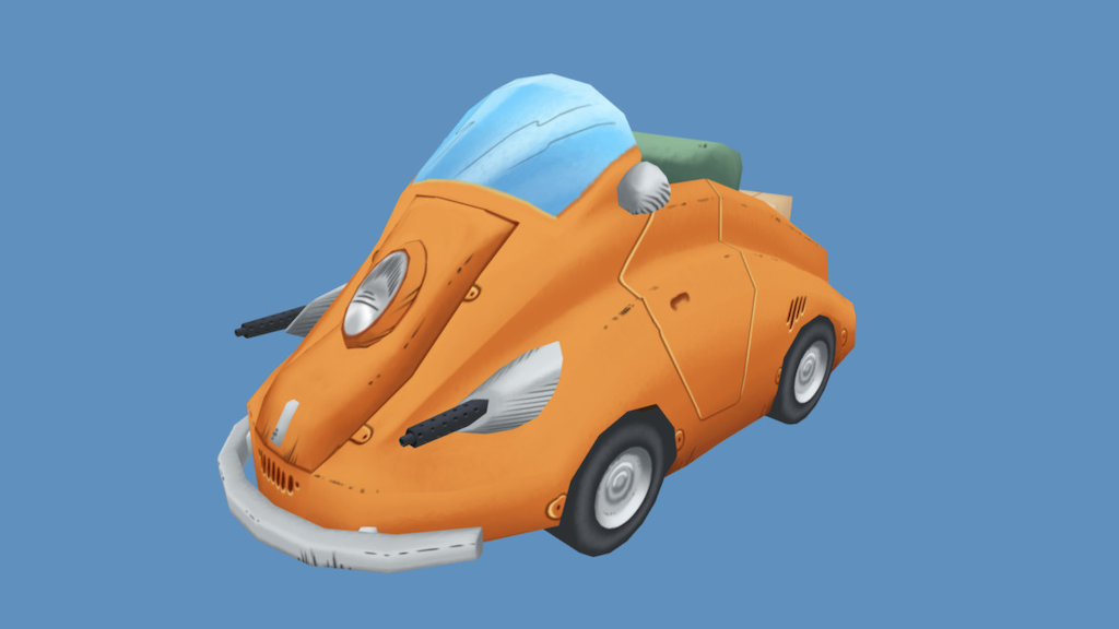 Gun Car - Akira Toriyama inspired - 3D model by Virev [1892a74] - Sketchfab