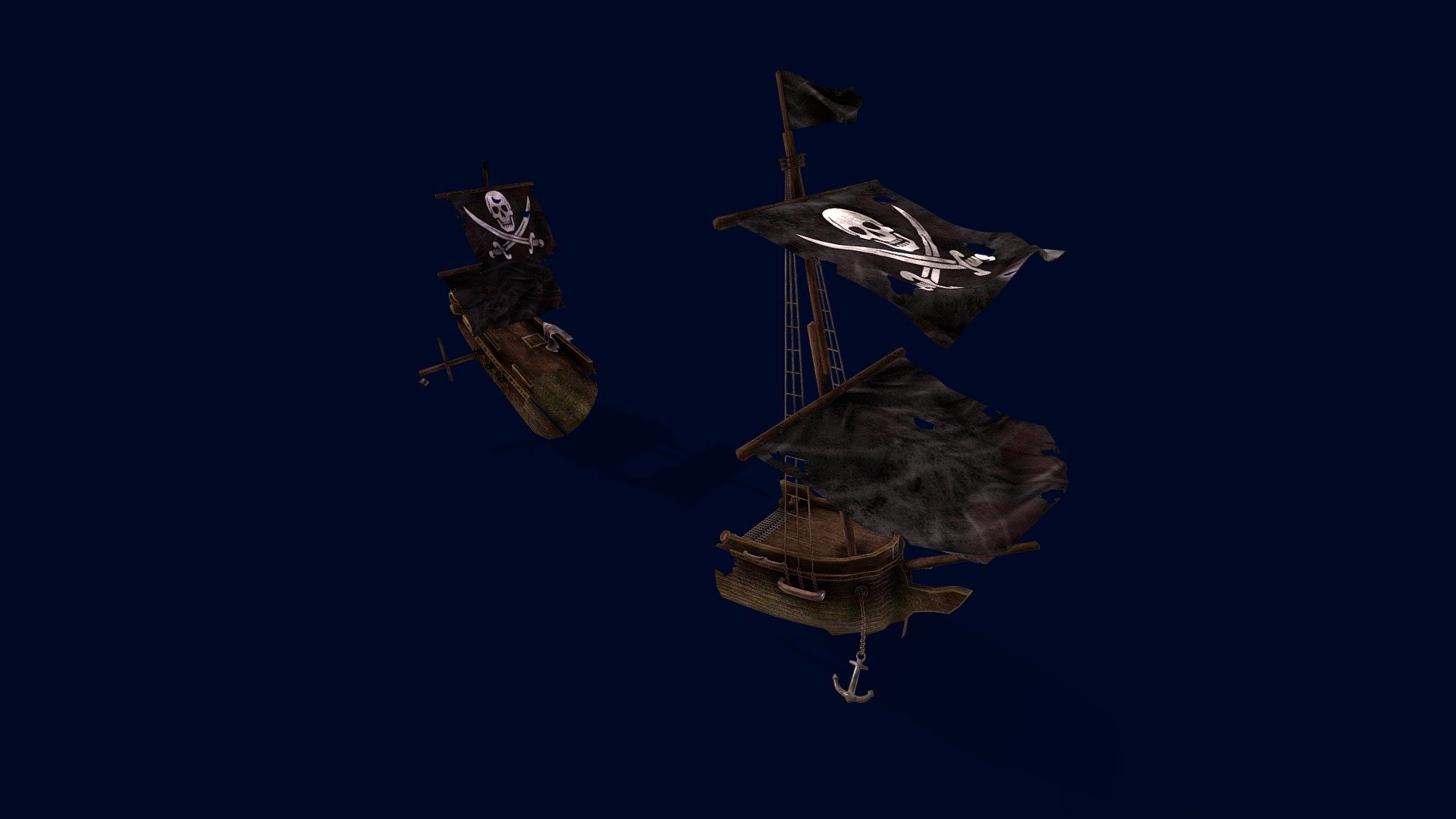Wrecked Pirate Ship - 3D model by Dom Phill (@DomPhill) [1895d5c ...