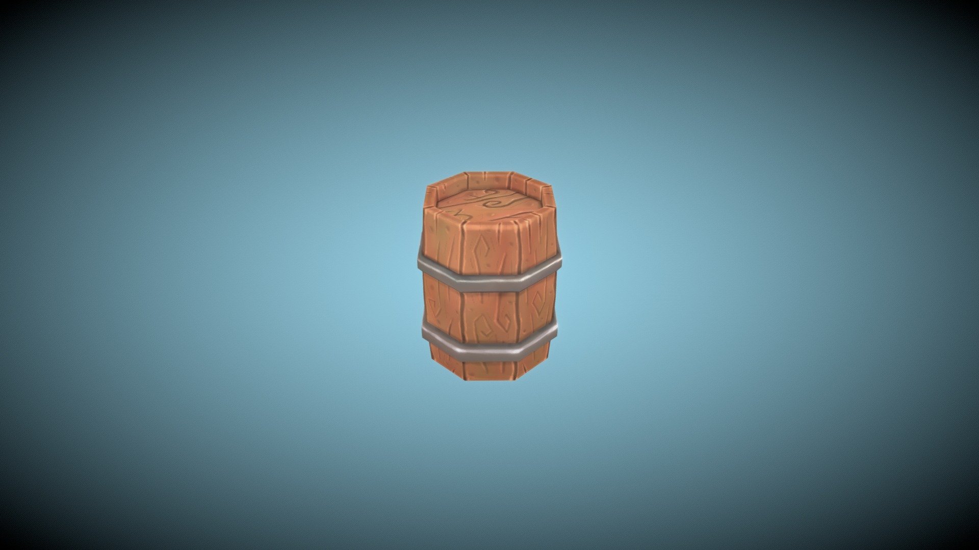 Stylized barrel - Handpainted - Lowpoly - 3D model by simocrisa ...
