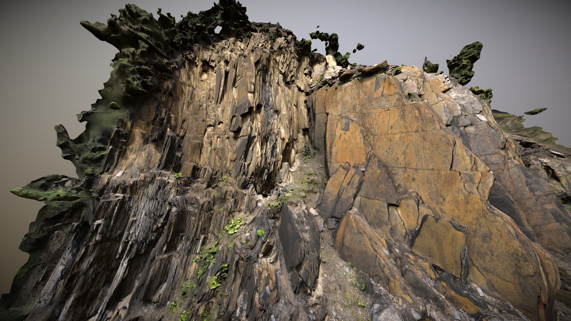 Cliff on the Enguri river bank - Download Free 3D model by Nik (@nikska ...