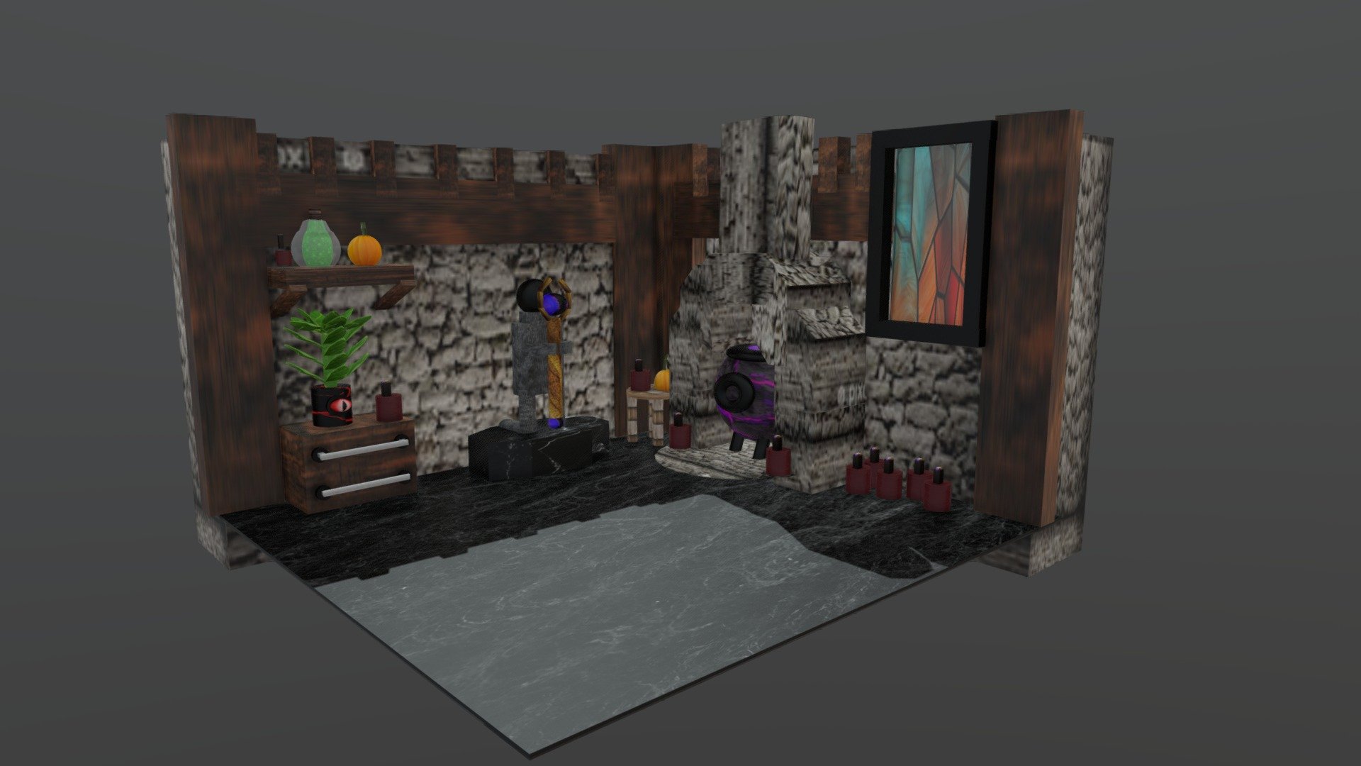 Final scene - 3D model by DomRimkus [1896727] - Sketchfab